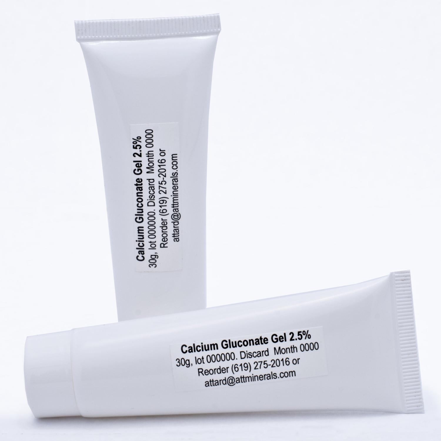 Calcium Gluconate Gel 2.5% HF Acid Neutralizing 30g Tube | Buy Now with ...