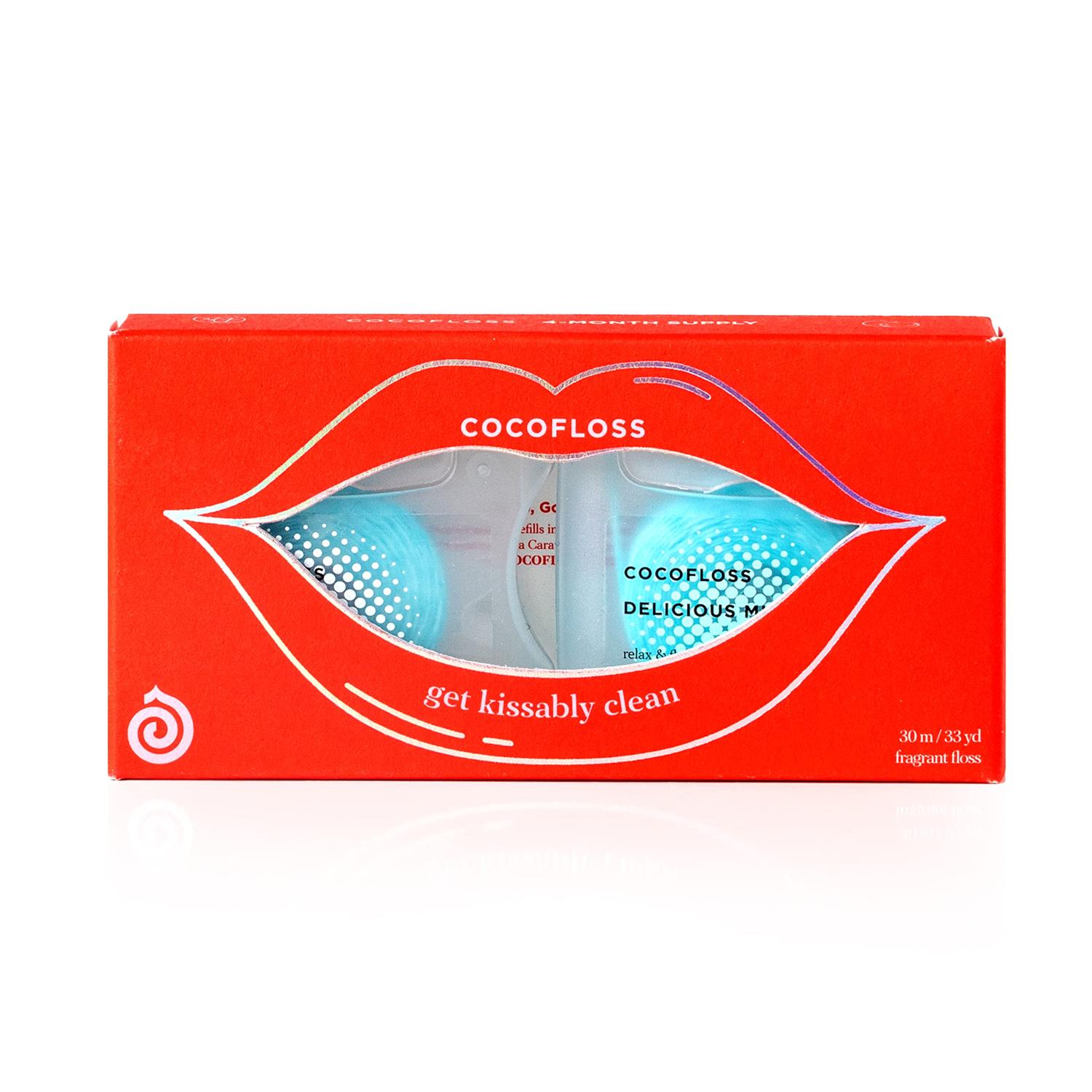 COCOFLOSS Coconut Oil Dental Floss | Kissably Clean Set | Vegan ...