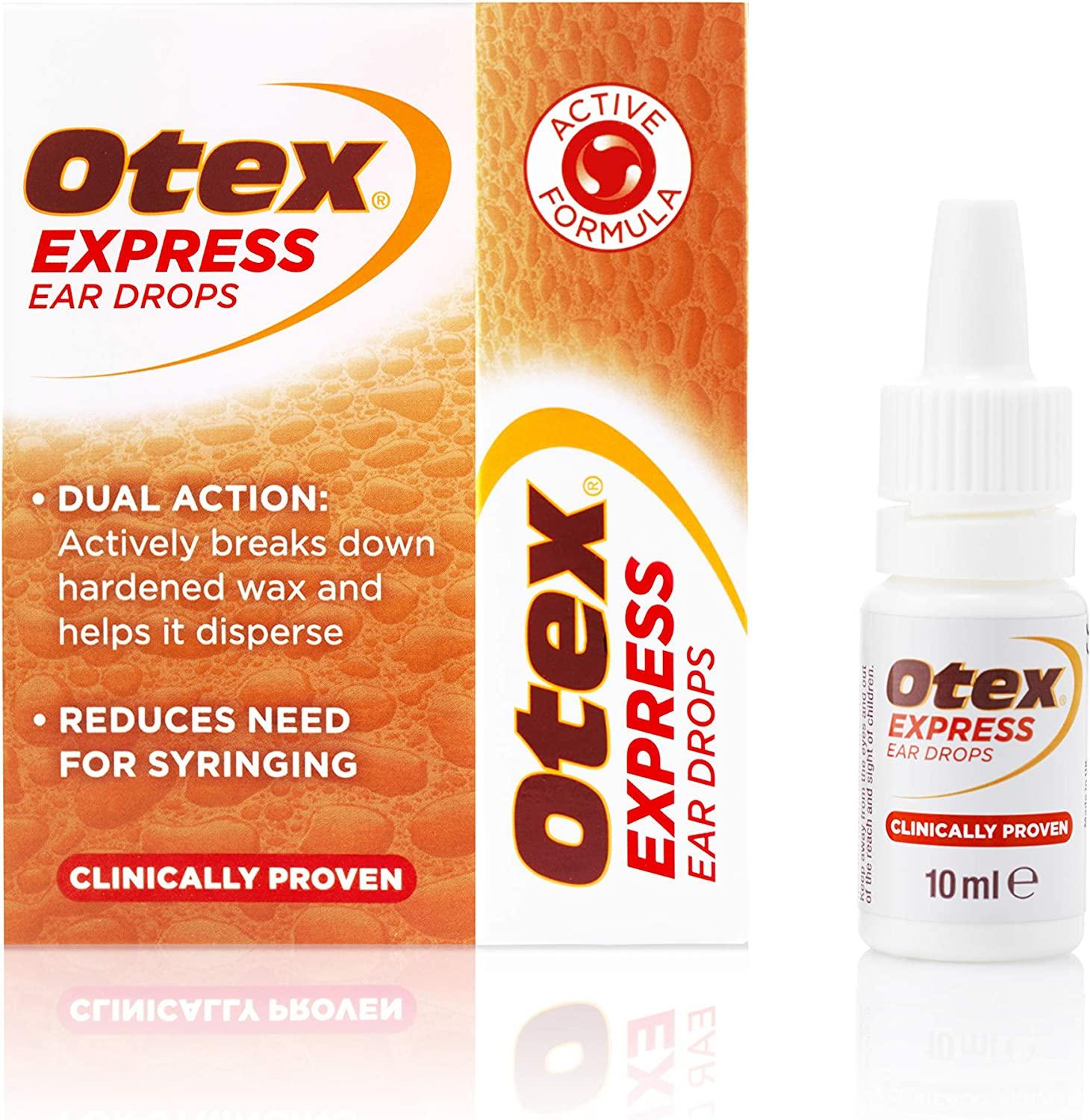 Otex Express Ear Drops 10ml - Fast-Acting Earwax Removal Solution | Buy ...