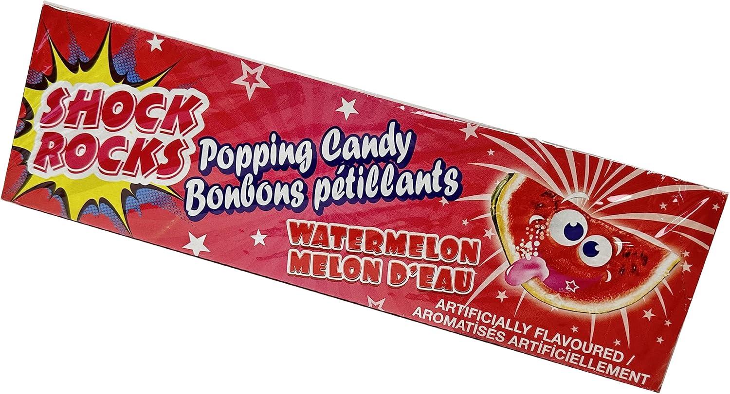 SHOCK ROCKS POPPING CANDY WATERMELON 24PK