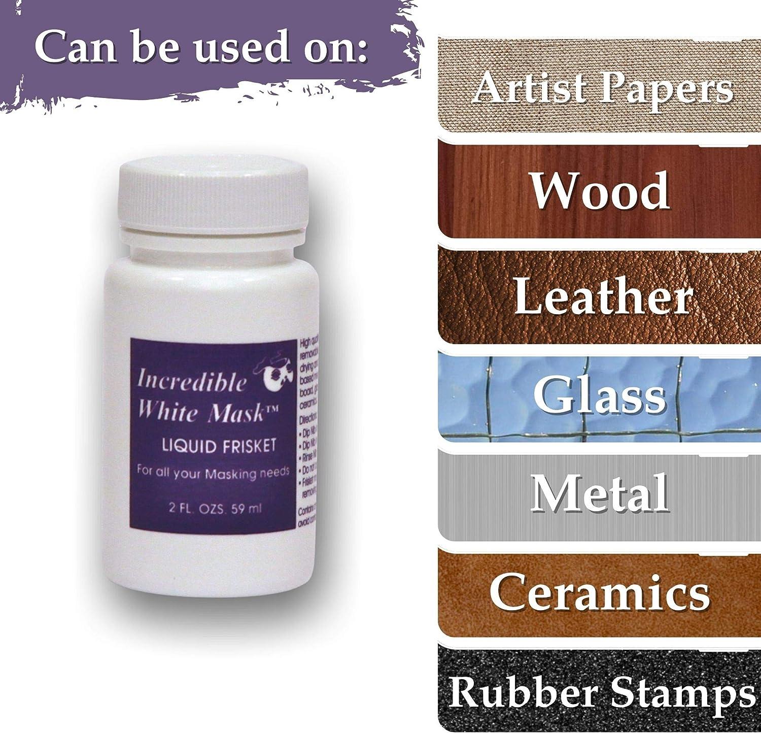 Grafix WM2 White Mask Liquid Frisket 2oz - Precision Masking for ...