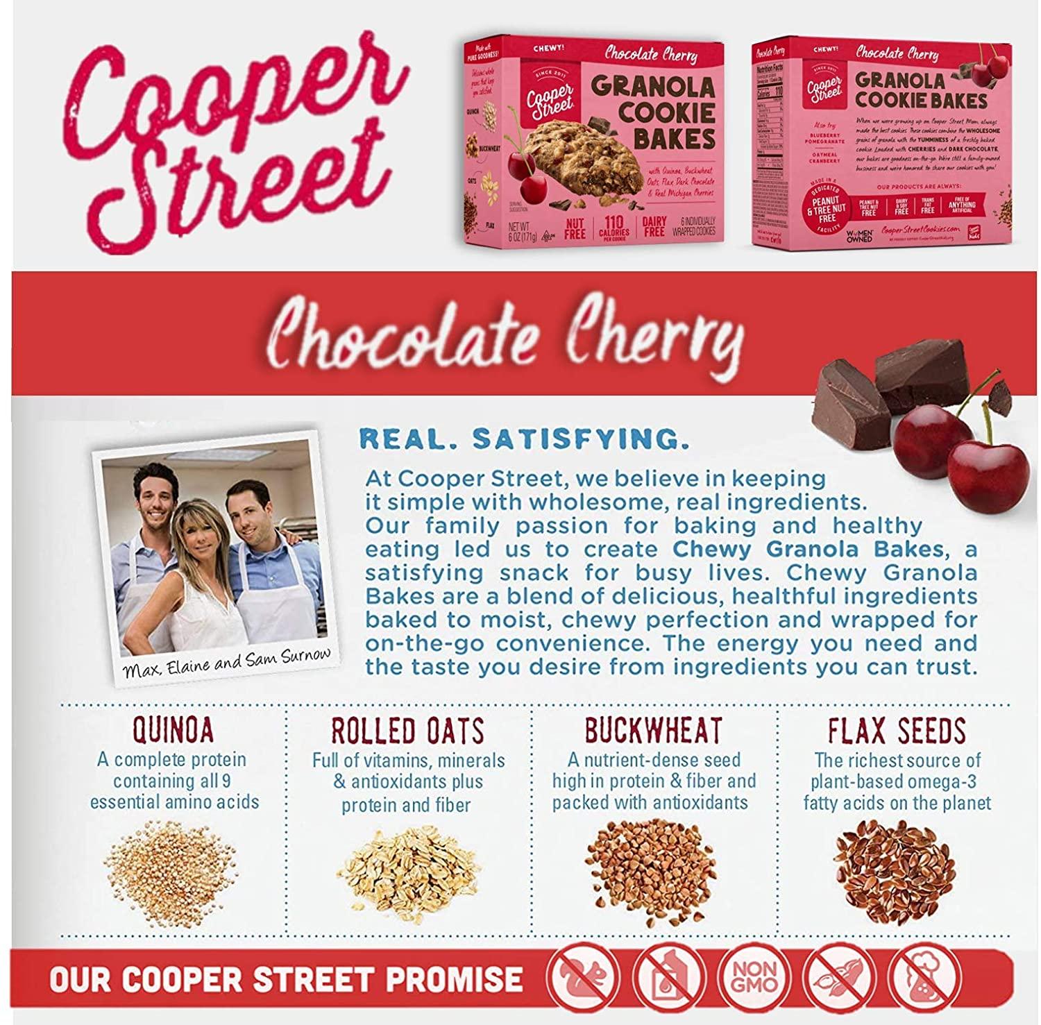 Cooper Street Cookies Chewy Granola Bakes Chocolate Cherry 48 Count ...