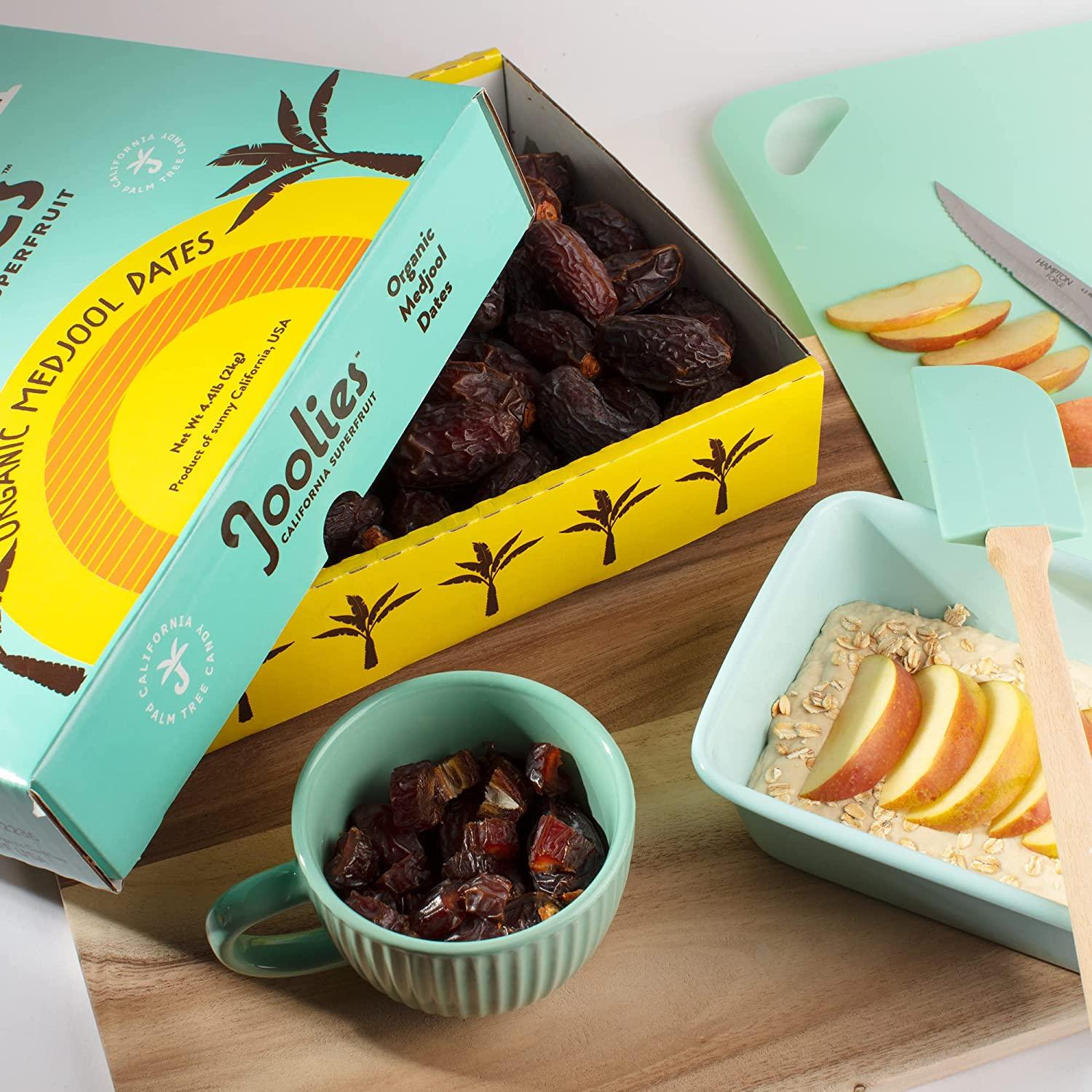 Joolies Organic Whole Medjool Dates | Jumbo Grade 4.4lb Eco-Friendly ...