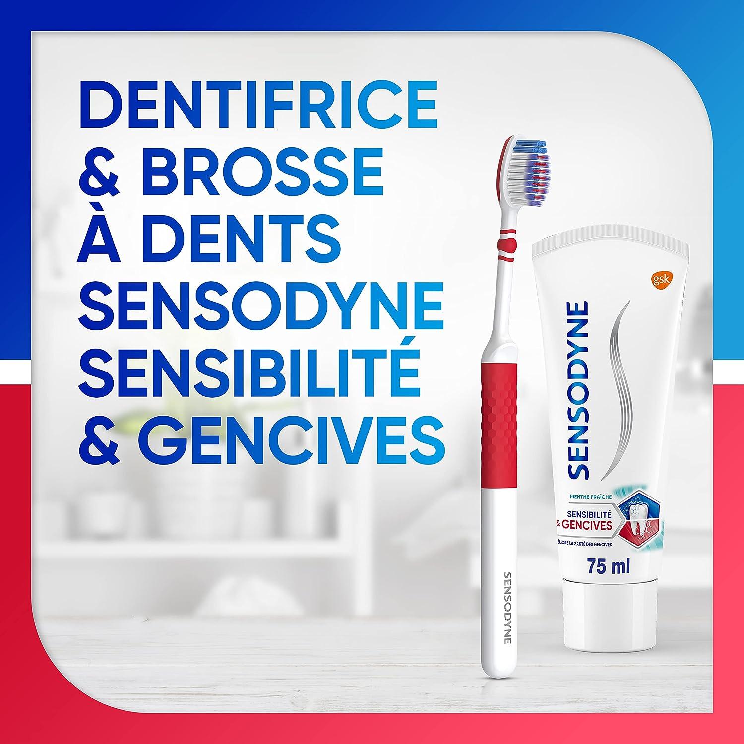 Sensodyne Soft Toothbrush for Sensitive Gums - Gentle Care for Tooth ...