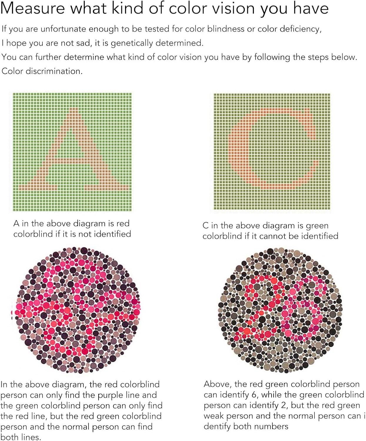 Color Blind Glasses for Men & Women - Red-Green Color Blindness ...