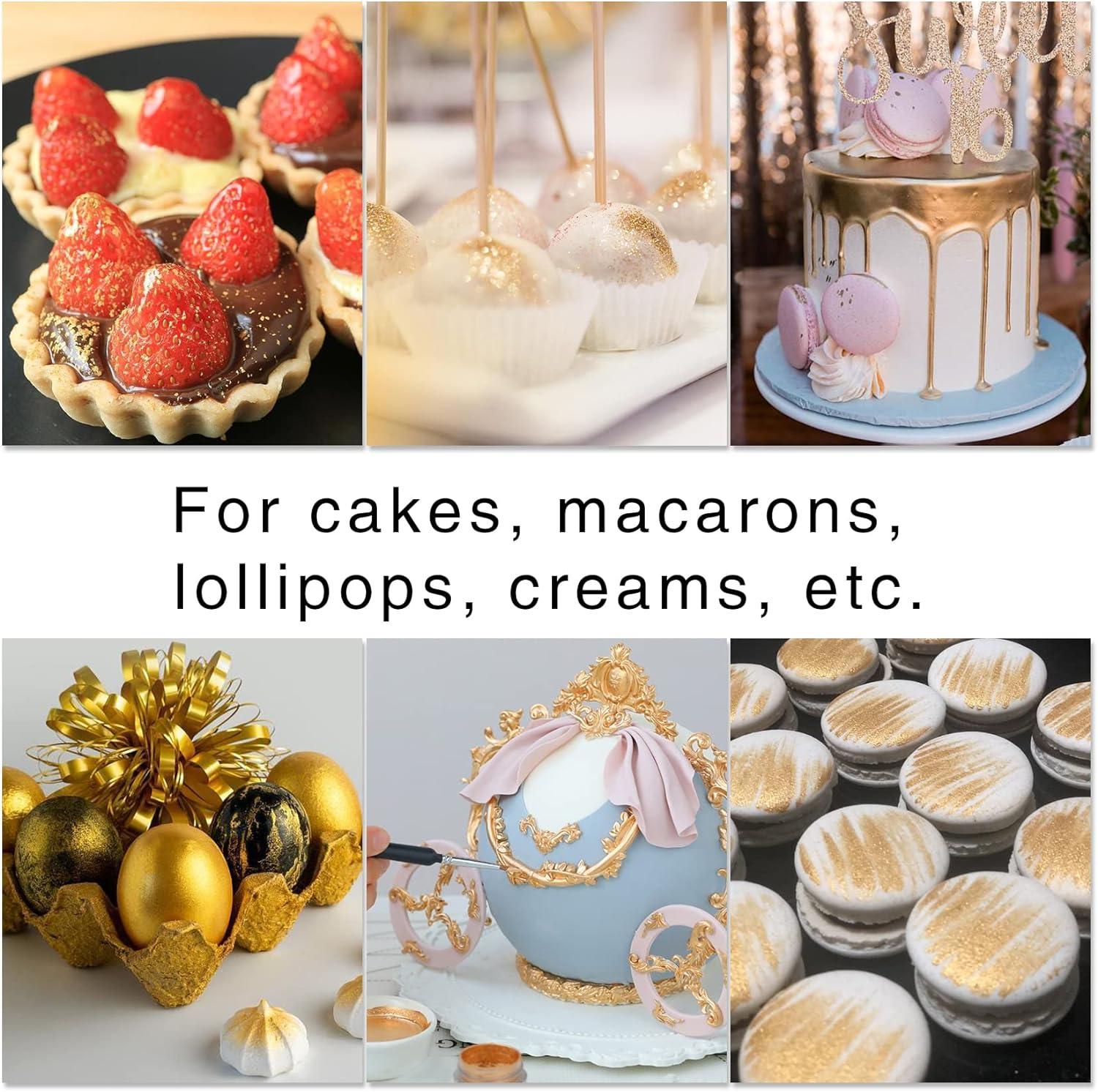 Edible Glitter - 12 Colours Edible Cake Decorations Edible Glitter for ...