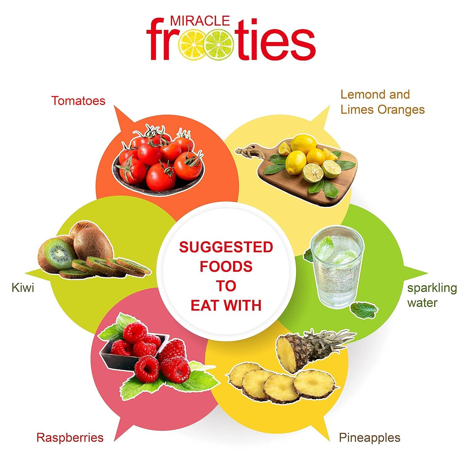 Miracle Frooties Sour to Sweet Flavor Tablets - Natural, Sugar-Free ...