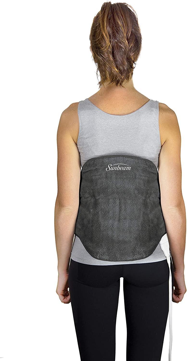 Sunbeam Heating Pad Wrap for Back Pain Relief | Auto Shut Off, Moist ...