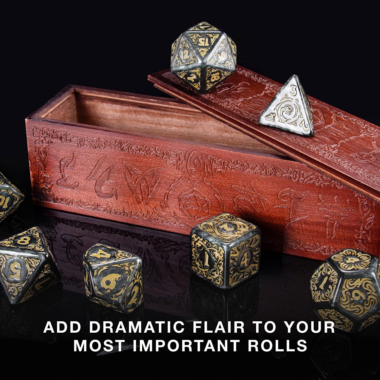 Wiz Dice Titan: Polyhedral Large Dice Set for RPG Games - Includes ...