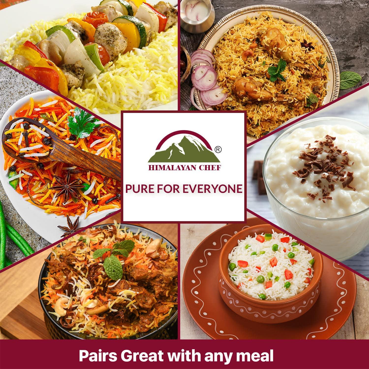 Himalayan Chef Basmati Rice 10 lbs - Extra Long Grain Super Kernel ...