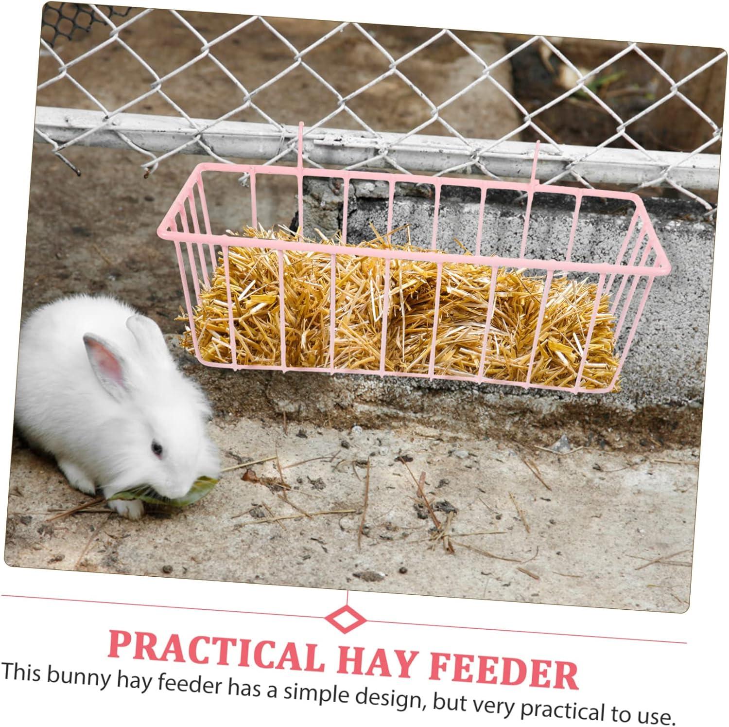 Rabbit Rack Feeder for Cage Holder for Rabbits Pet Feeder Metal Rack ...