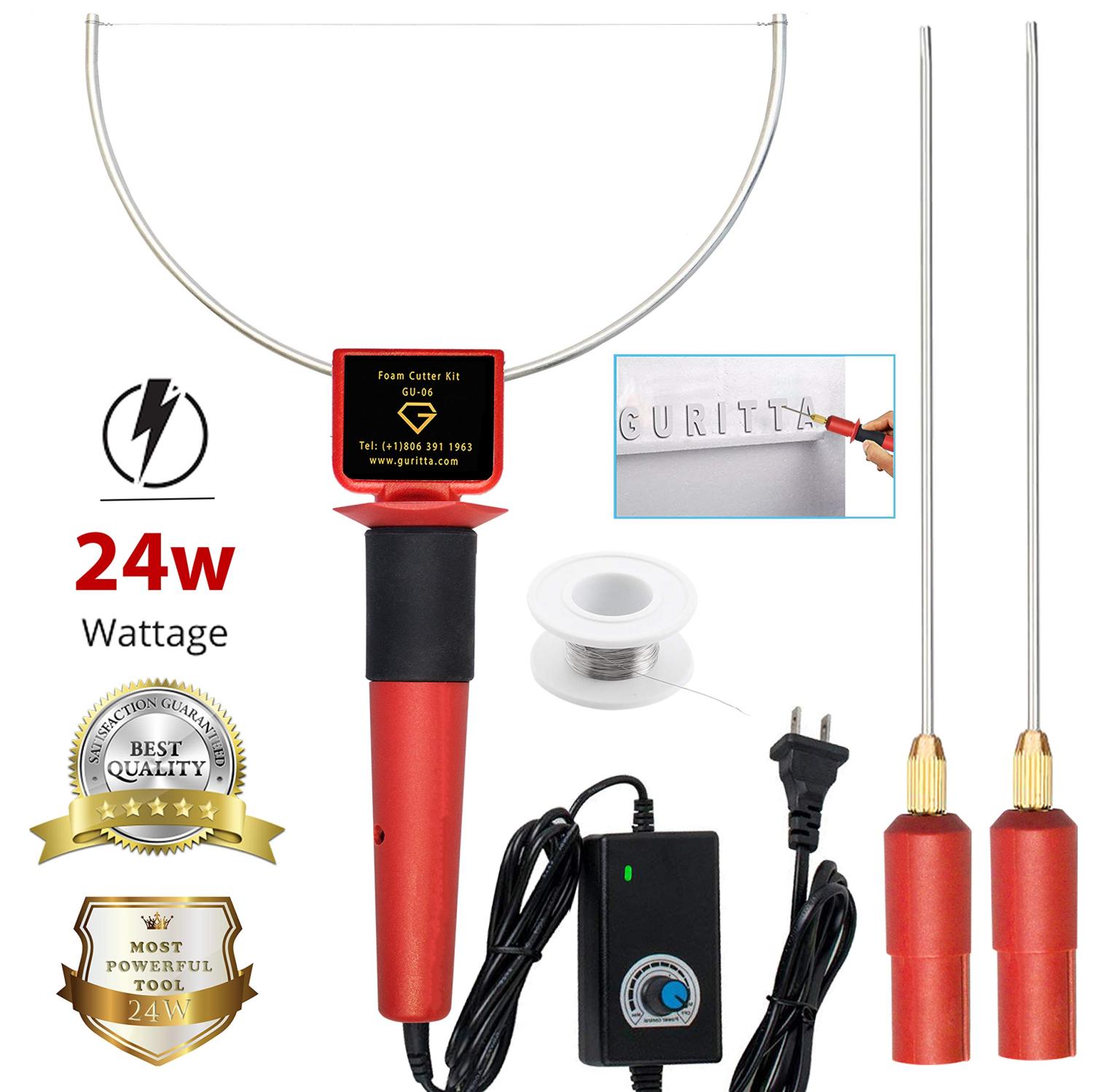 Hot Wire Styrofoam Cutter - Red 24W | Precise Styrofoam Cutting Tool ...