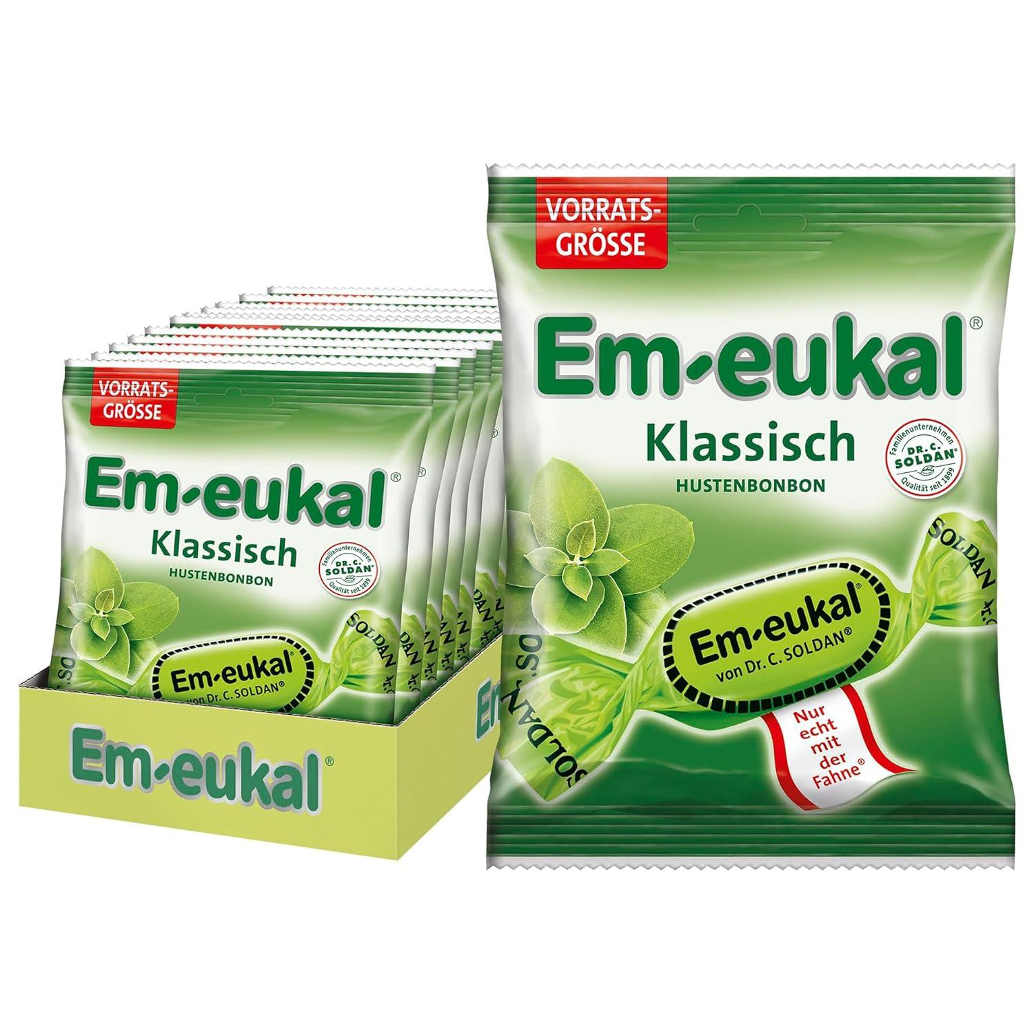 Buy Em-Eukal Classic Cough Drops with Sugar - Eucalyptus Flavor 150g ...