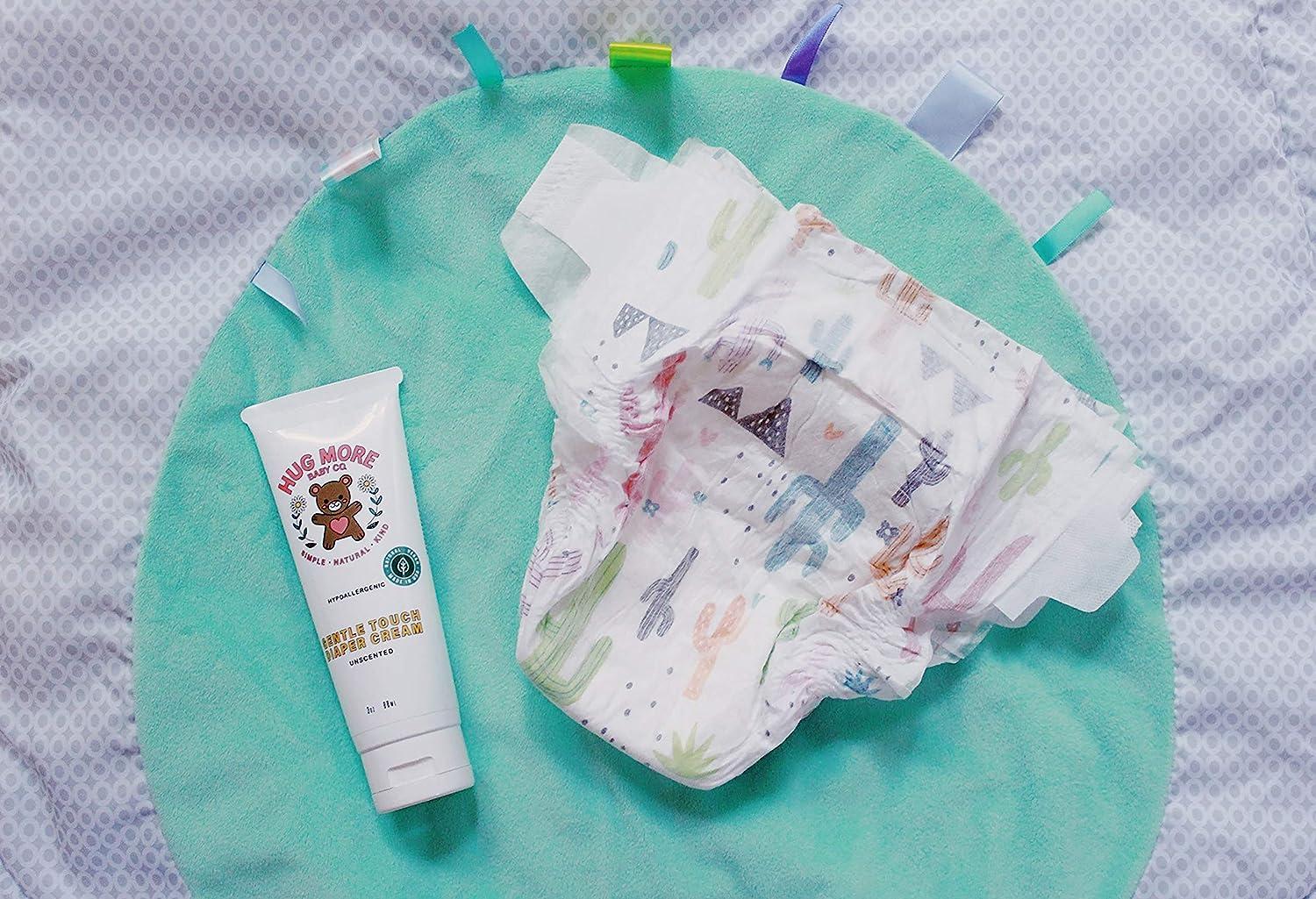 Hug More Baby Diaper Cream - Unscented, Hypoallergenic Formula for ...