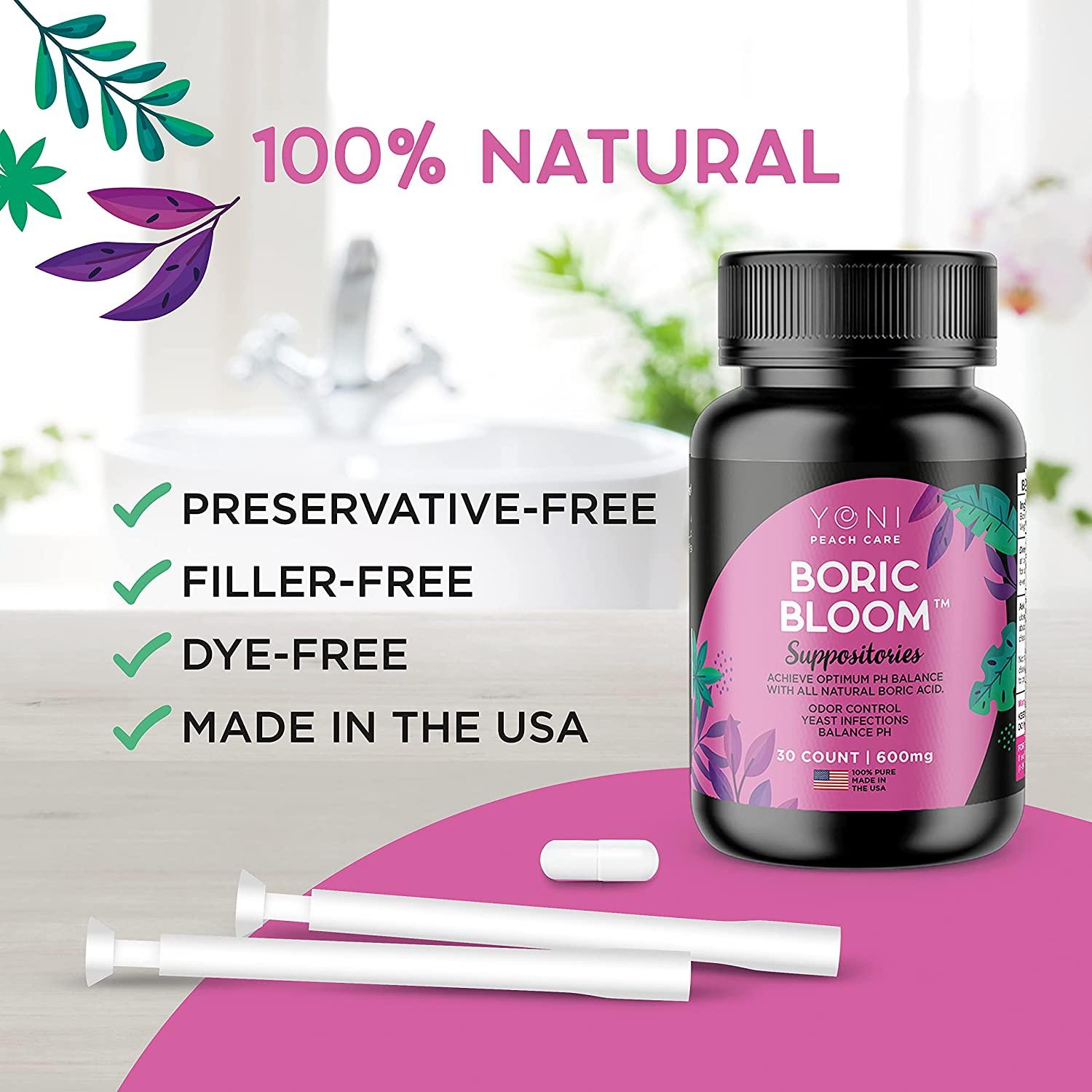 Boric Acid Suppositories - Vaginal pH Balance & BV Yeast Infection ...