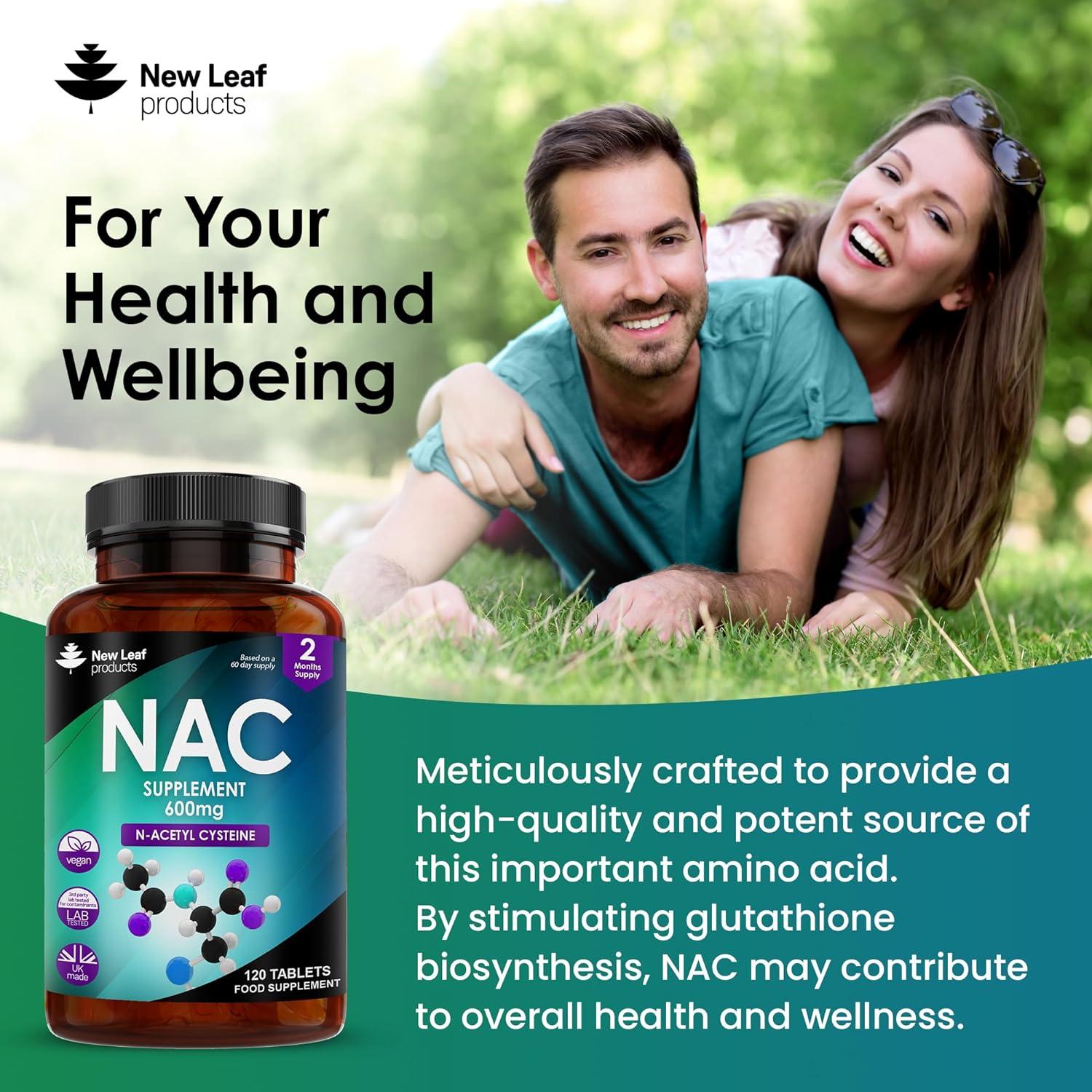 NAC N-Acetyl-Cysteine 600mg (per Serving) N-Acetyl Cysteine Nutritional ...