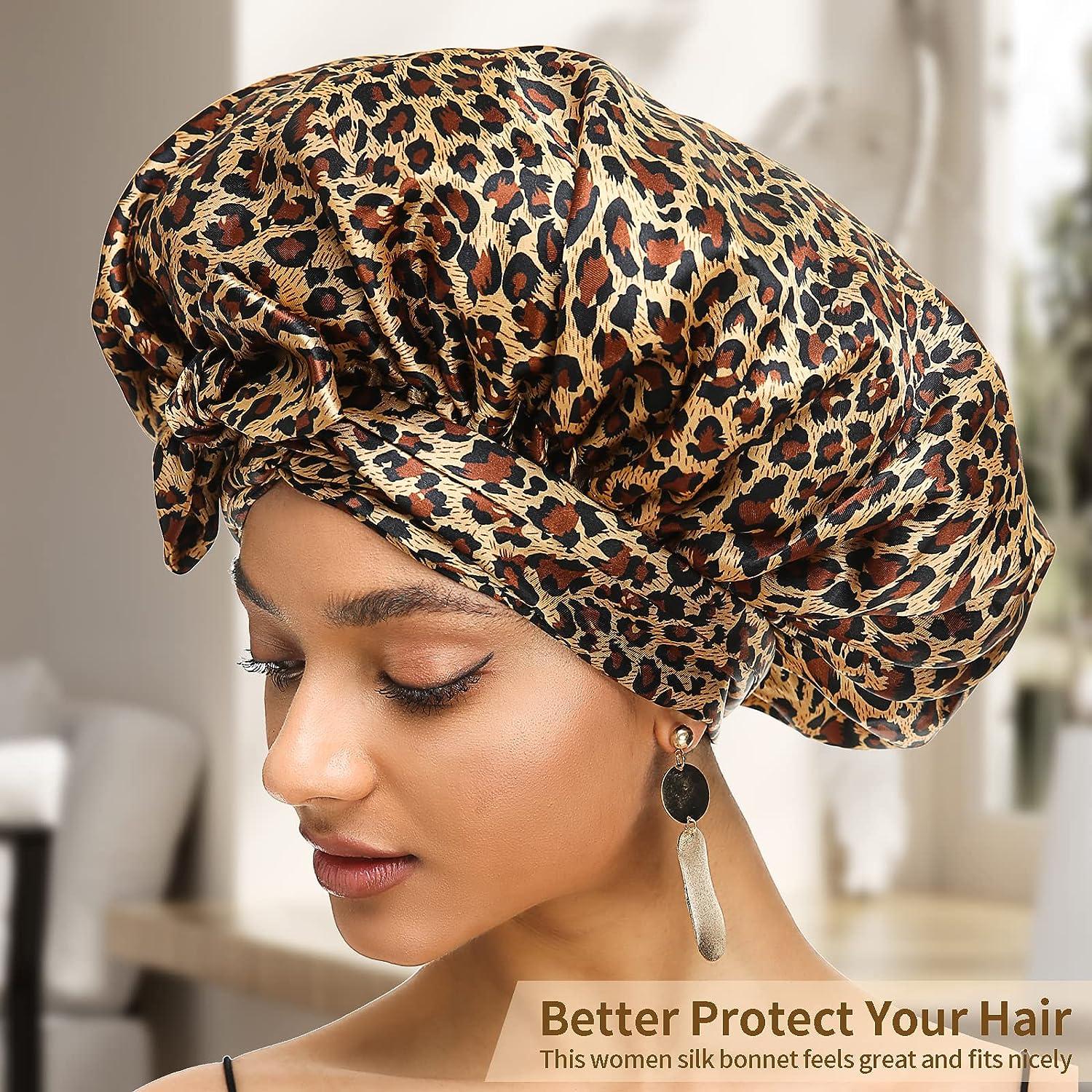 Satin Bonnet for Women | Silk Hair Wrap for Sleeping | Curly Hair ...