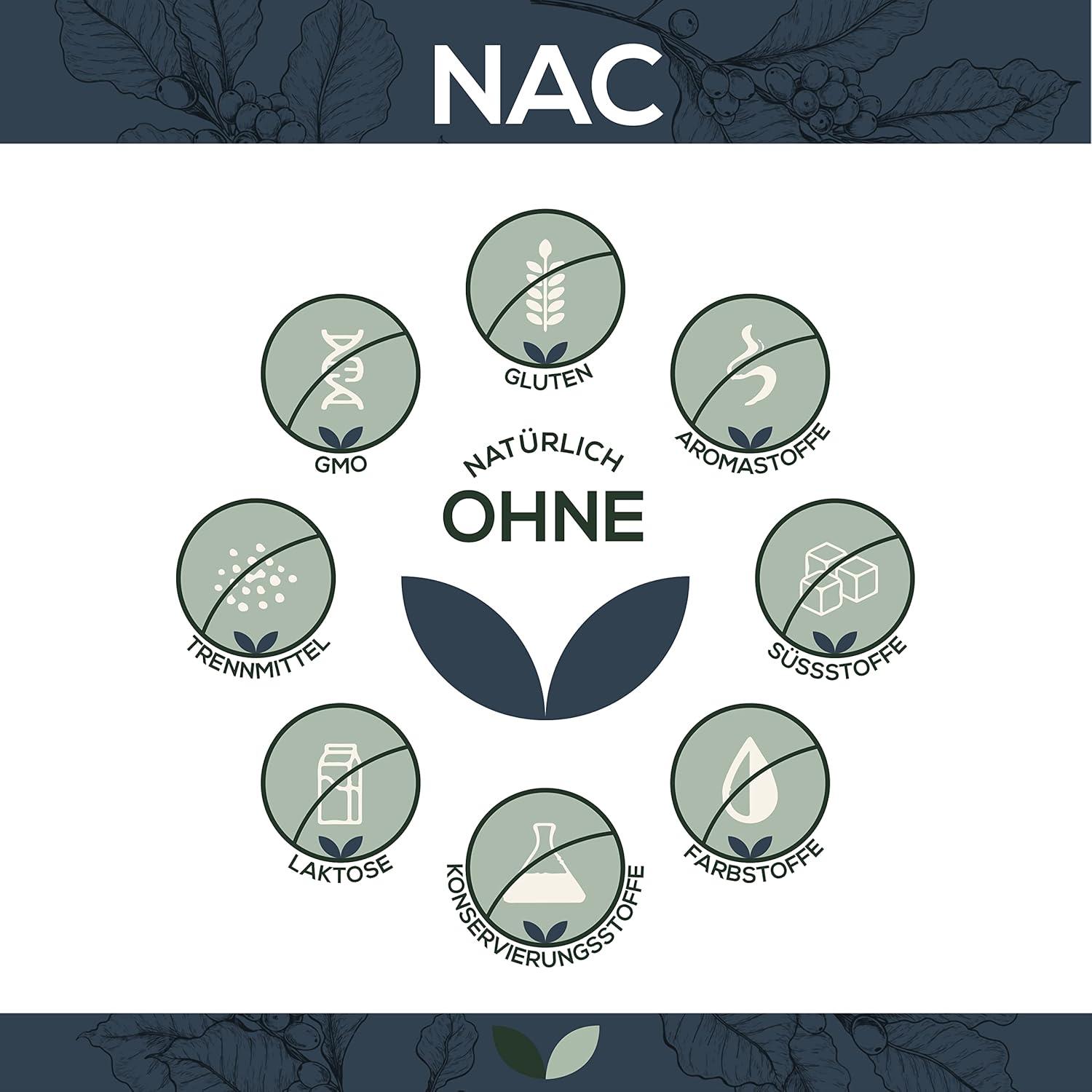 NAC 800 mg Capsules | 180 Vegan N-Acetyl-L-Cysteine Capsules ...