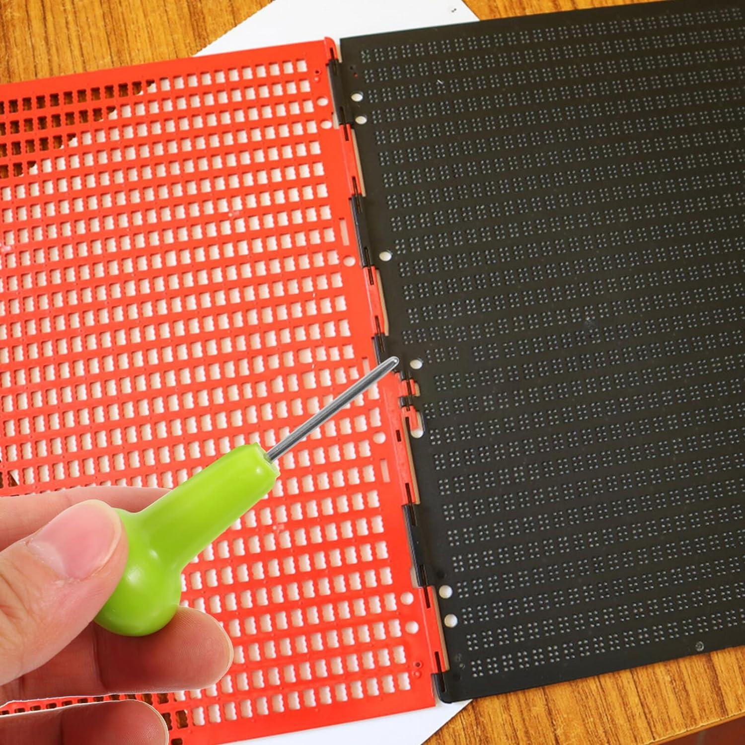 Mobestech Braille Stylus Plastic Braille Pen Braille Writer Pen Blind ...