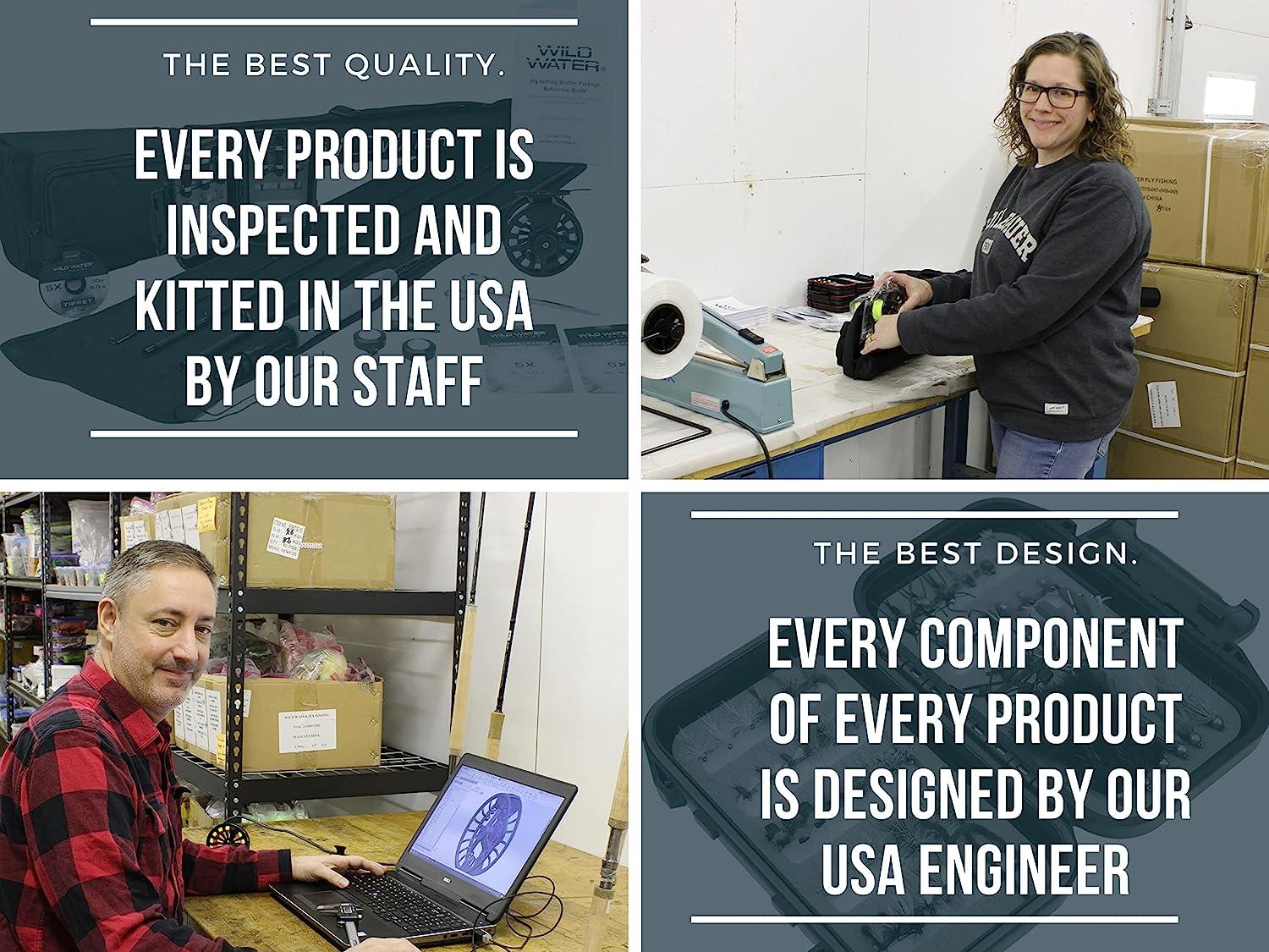 Wild Water Fly Fishing 11ft 4-Piece 7-Weight Switch Rod Combo for ...