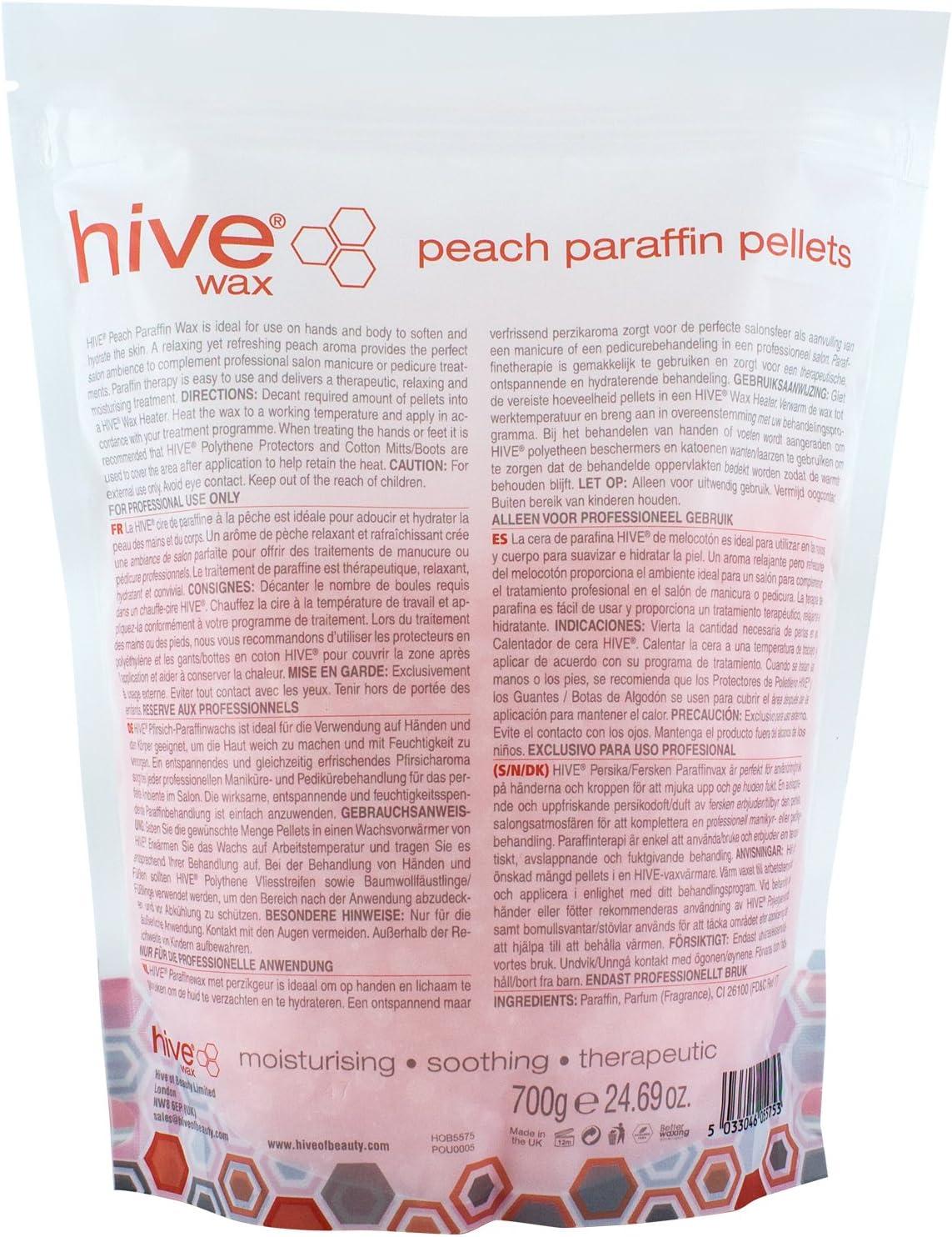 Hive Options Peach Paraffin Wax Pellets 700g - Skin Softening and ...