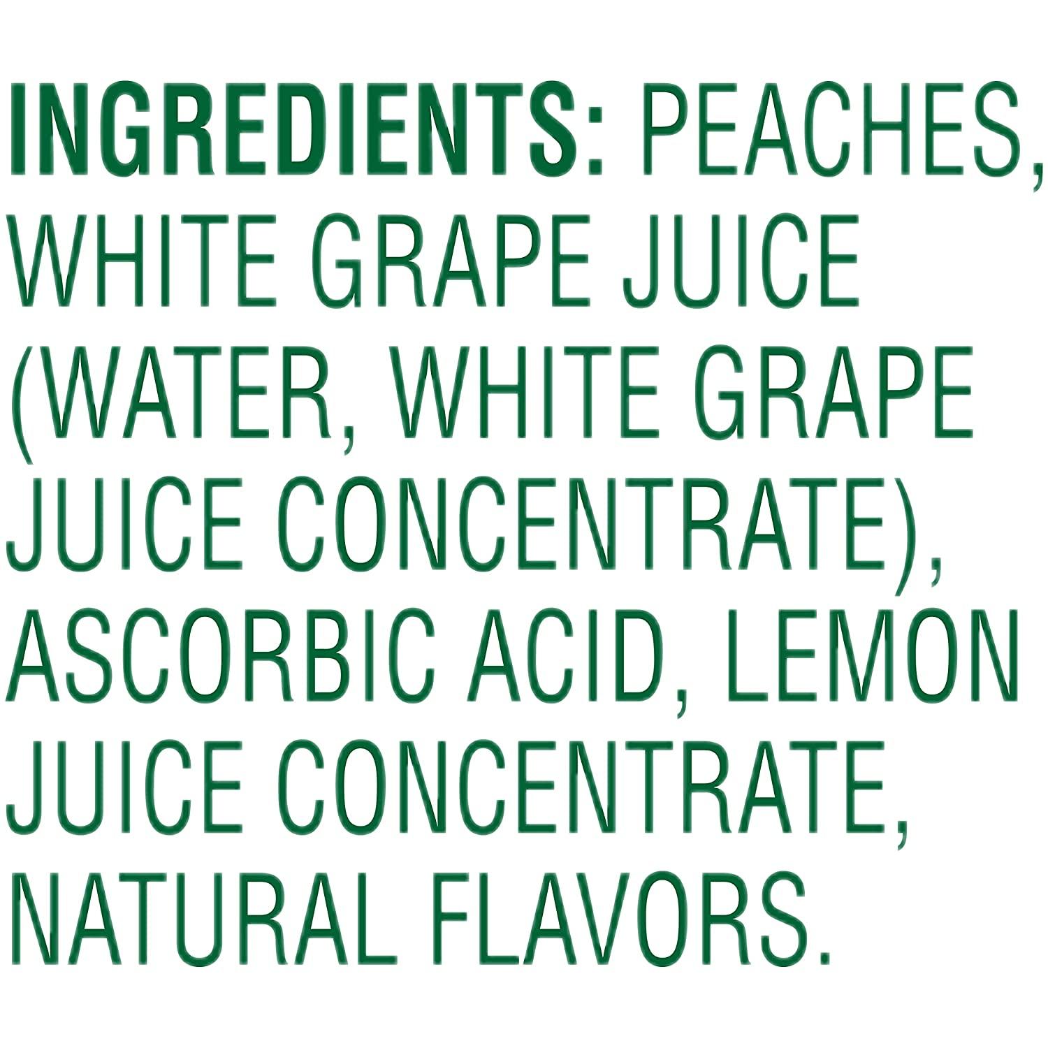Del Monte Diced Peaches Fruit Cup Snacks 12 Pack 4 oz in 100% Fruit ...