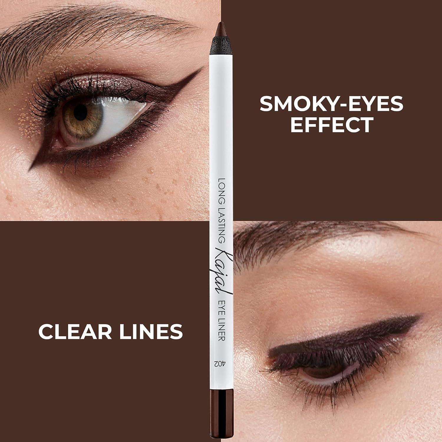 Lamel Long Lasting Gel Eyeliner Kajal - Brown 1.4g/0.05oz - Smudgeproof ...