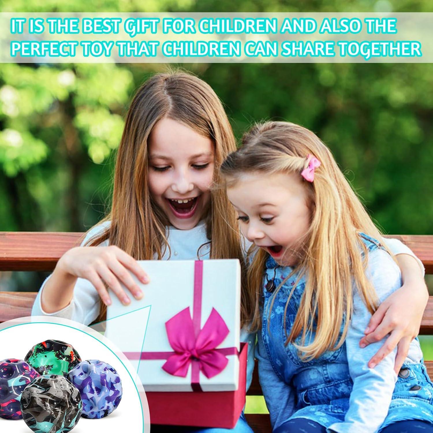 Nhydz 4-Piece Astro Jump Ball Set - High Jumping Moon & Rubber Bounce ...