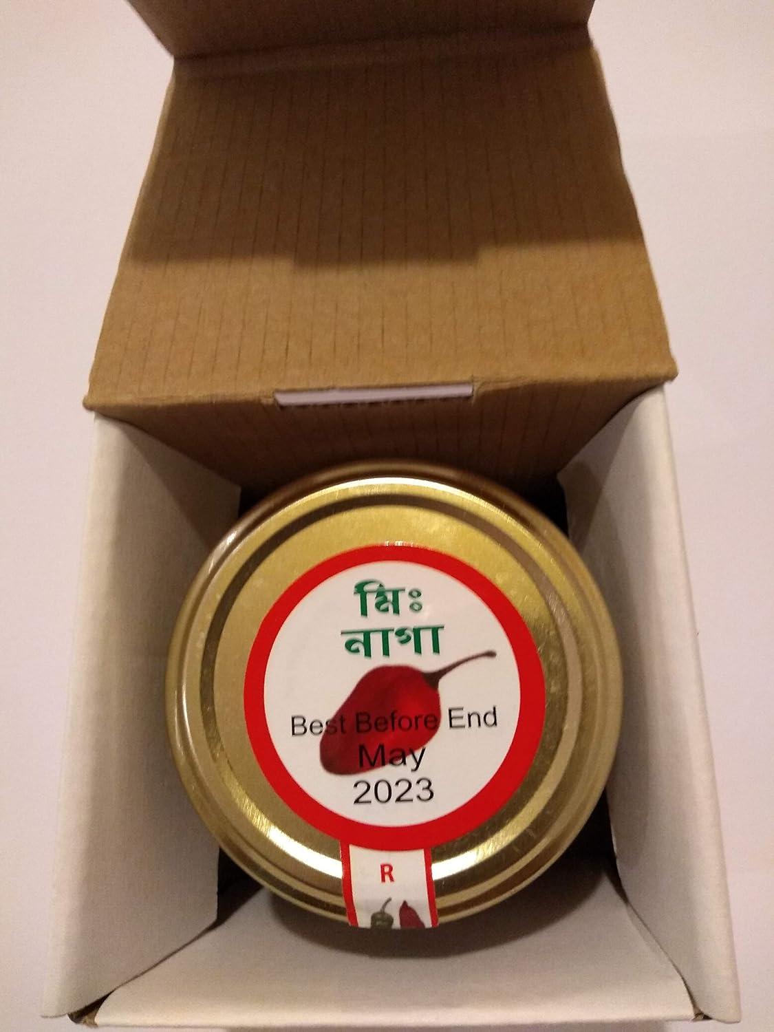 Mr Naga Hot Chilli Pepper Pickle Sauce 190g | UK Made Ghost Pepper ...