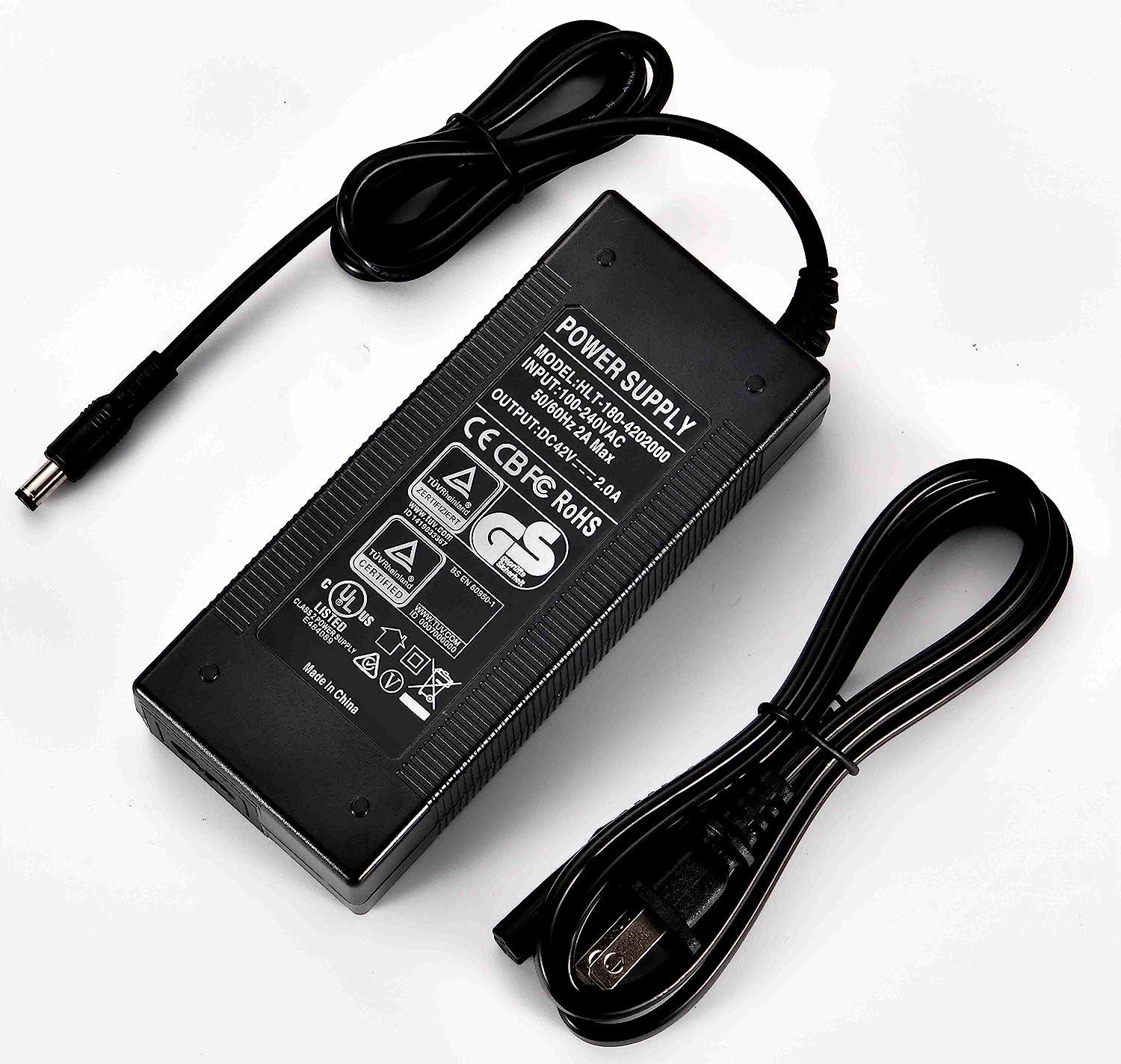 42V 2A Electric Scooter Charger for Gotrax GXL V2, Apex, XR Ultra, XR ...