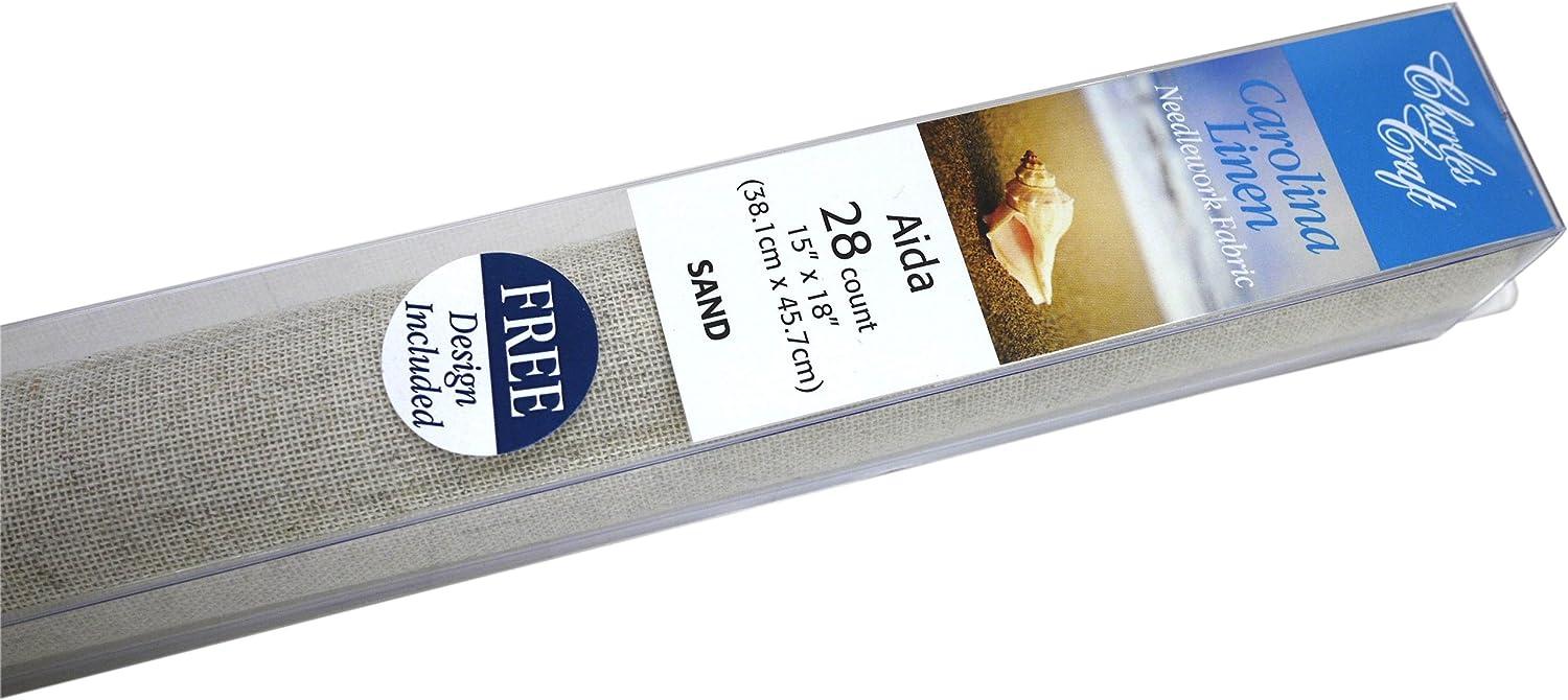 Charles Craft Carolina Linen 28 Count 15x18 Box - Sand | High Quality ...