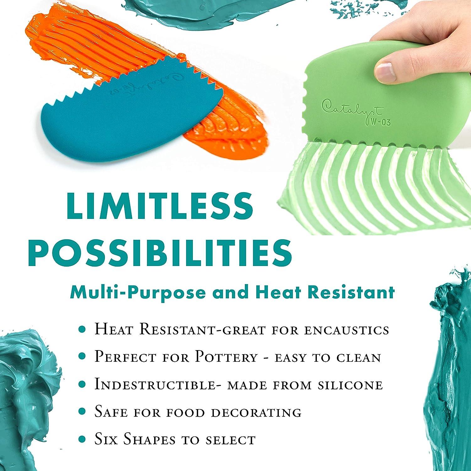 Princeton Catalyst Tools - White Wedge for Texturizing and Moving Paint ...