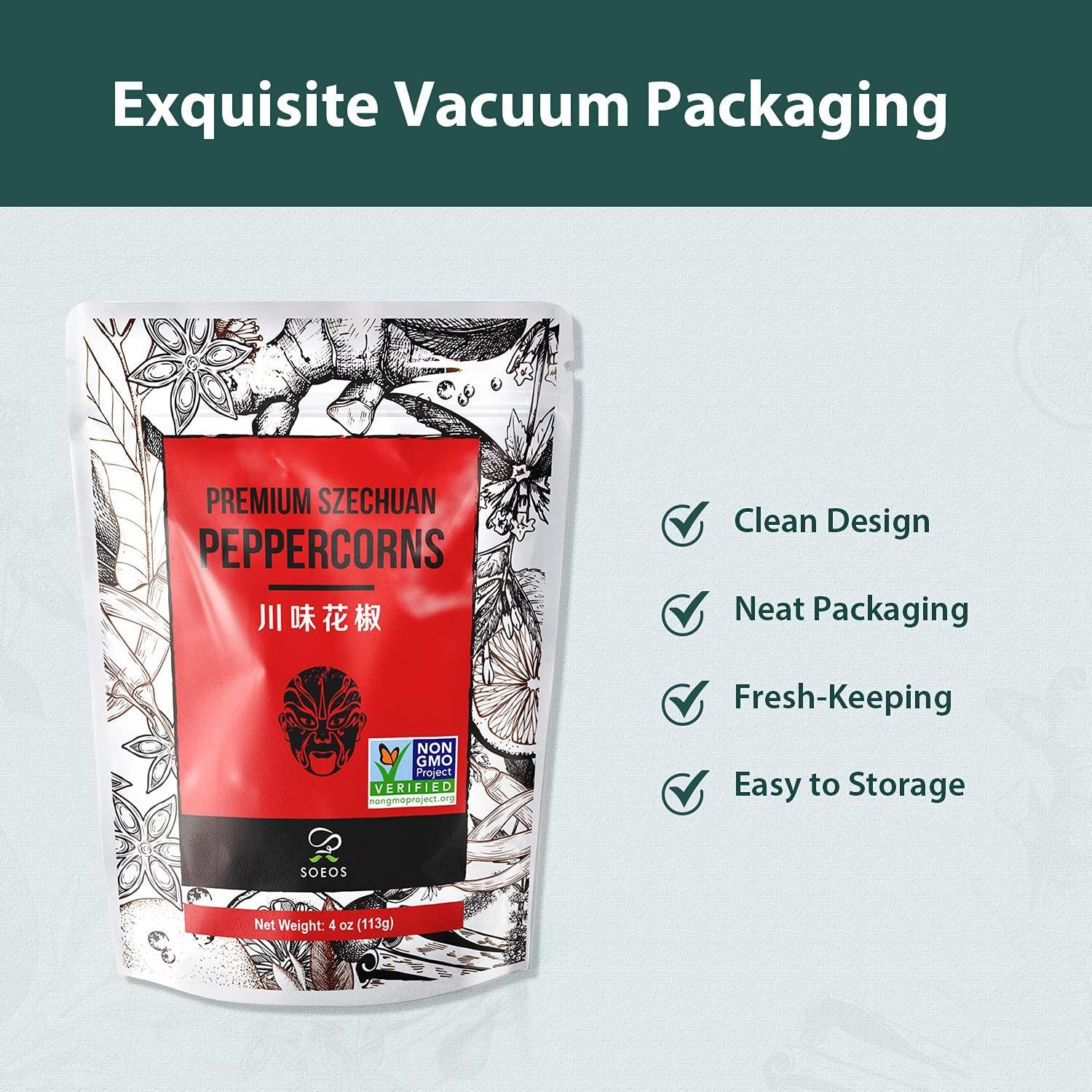 Premium Grade A Sichuan Peppercorns 4 oz - Authentic Szechuan Pepper ...