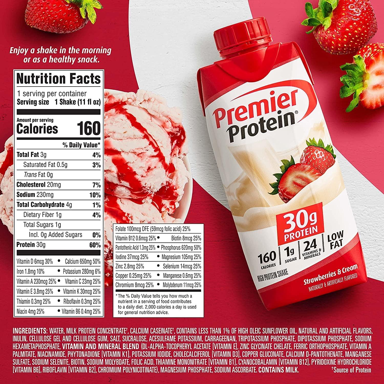 Premier Protein High Protein Shakes Variety Pack - 11 Fl. Oz Each | Award Box Packaging | 2 ...