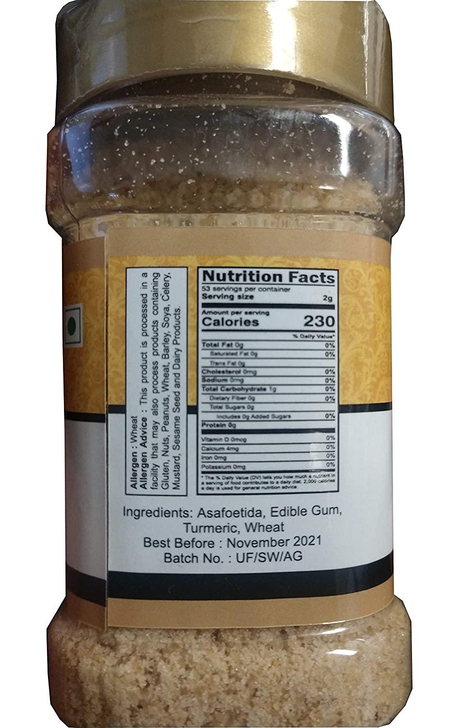 Asafoetida Ground Powder 3.75 oz - Spicy World - All Natural & Non GMO ...