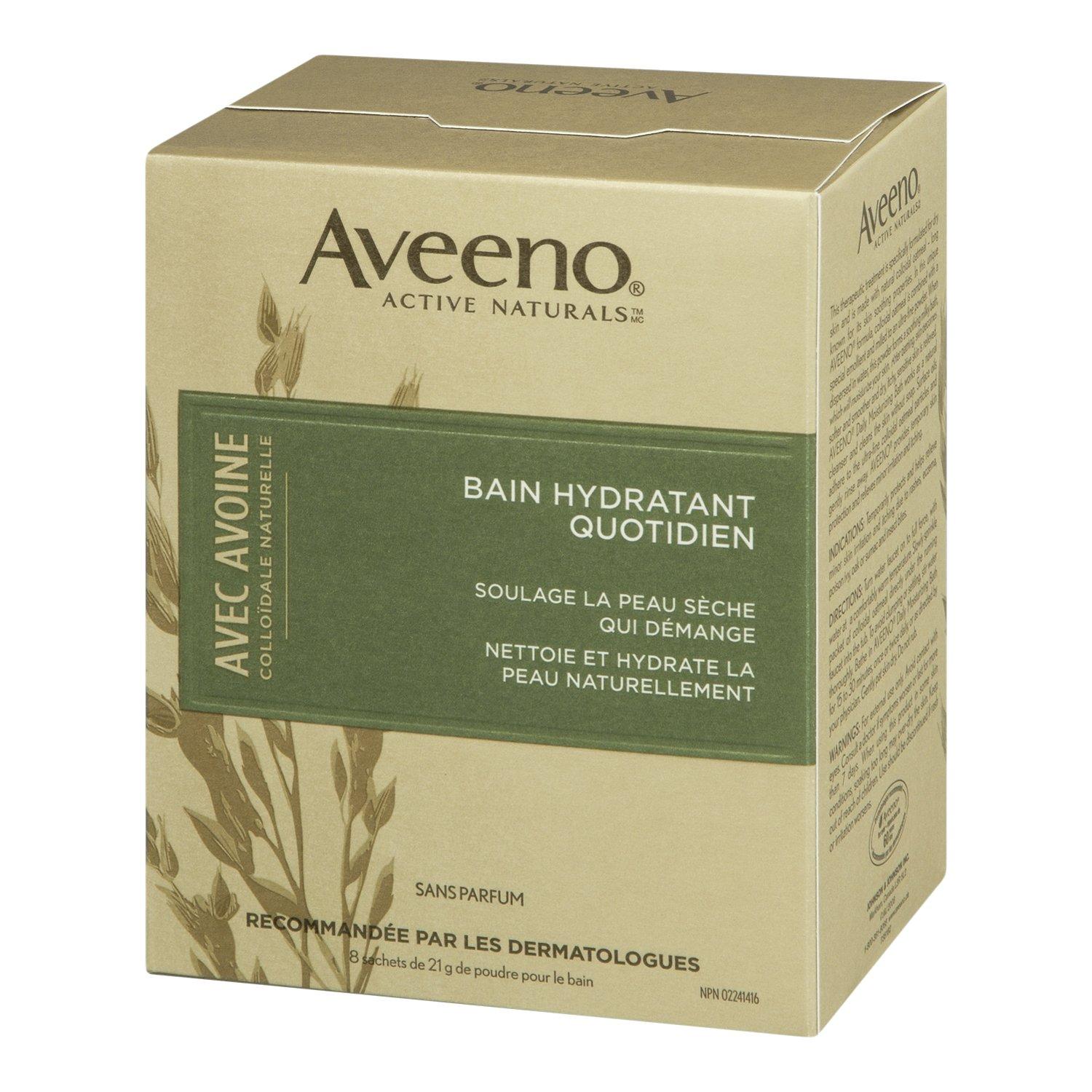 Aveeno Daily Moisturizing Bath Packets with Natural Colloidal Oatmeal ...