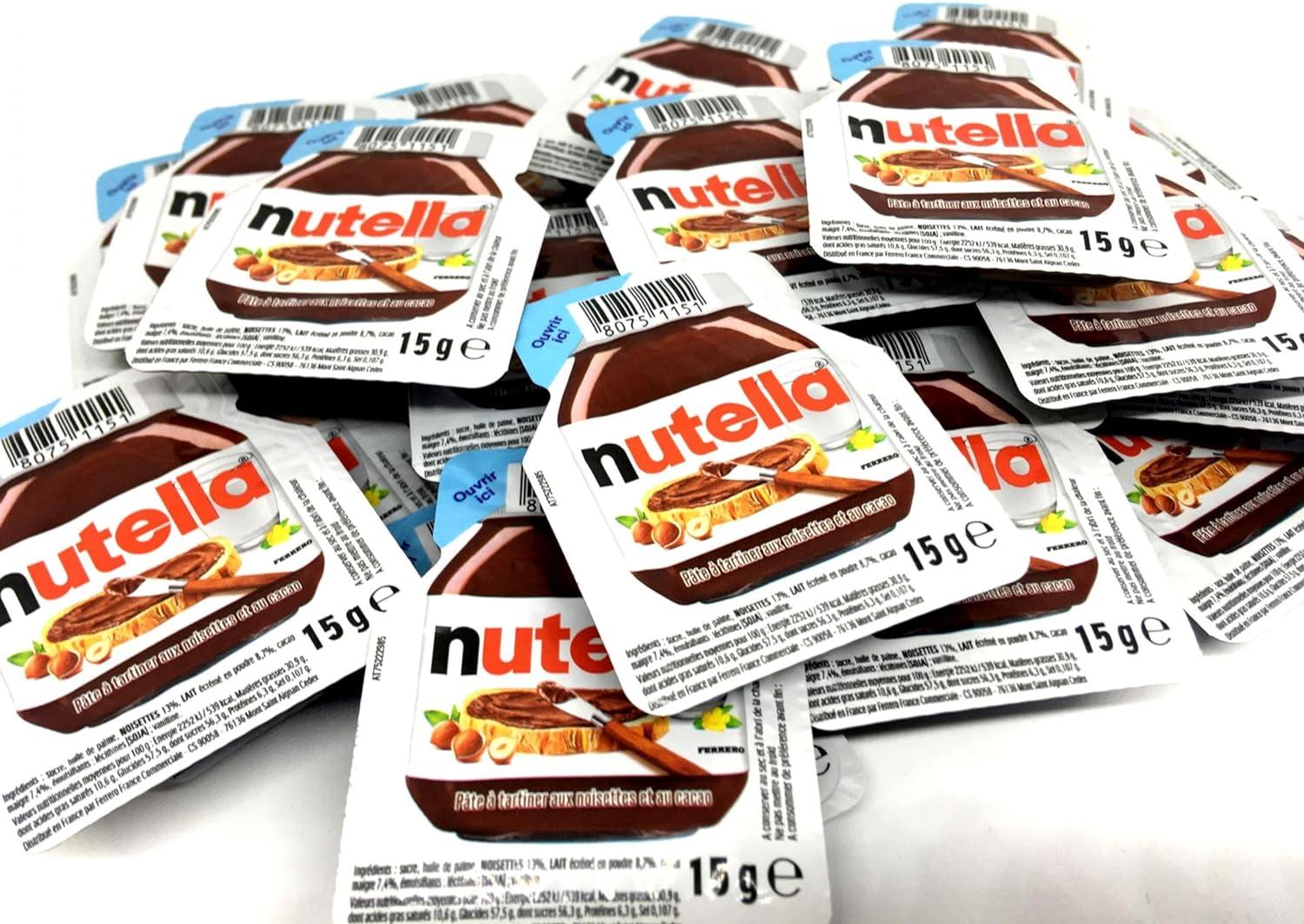 Nutella Spread individual packets 30 x 15g. Hazelnut spread. ideal for ...