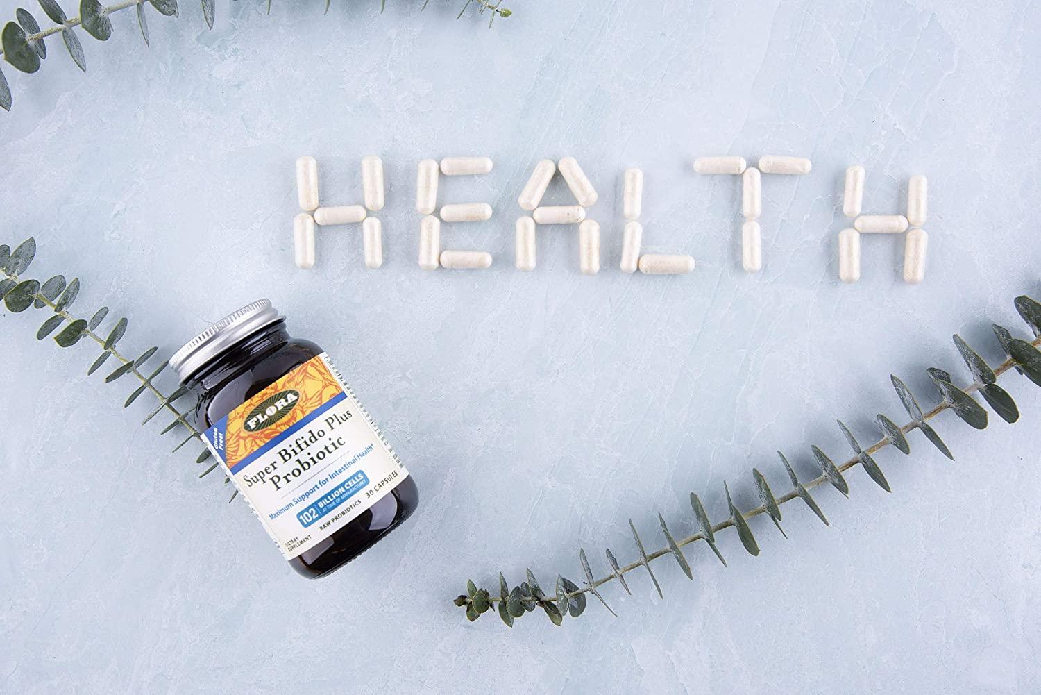 Flora Super Bifido Plus Probiotic â€“ 102 Billion Cells, 30 Capsules ...