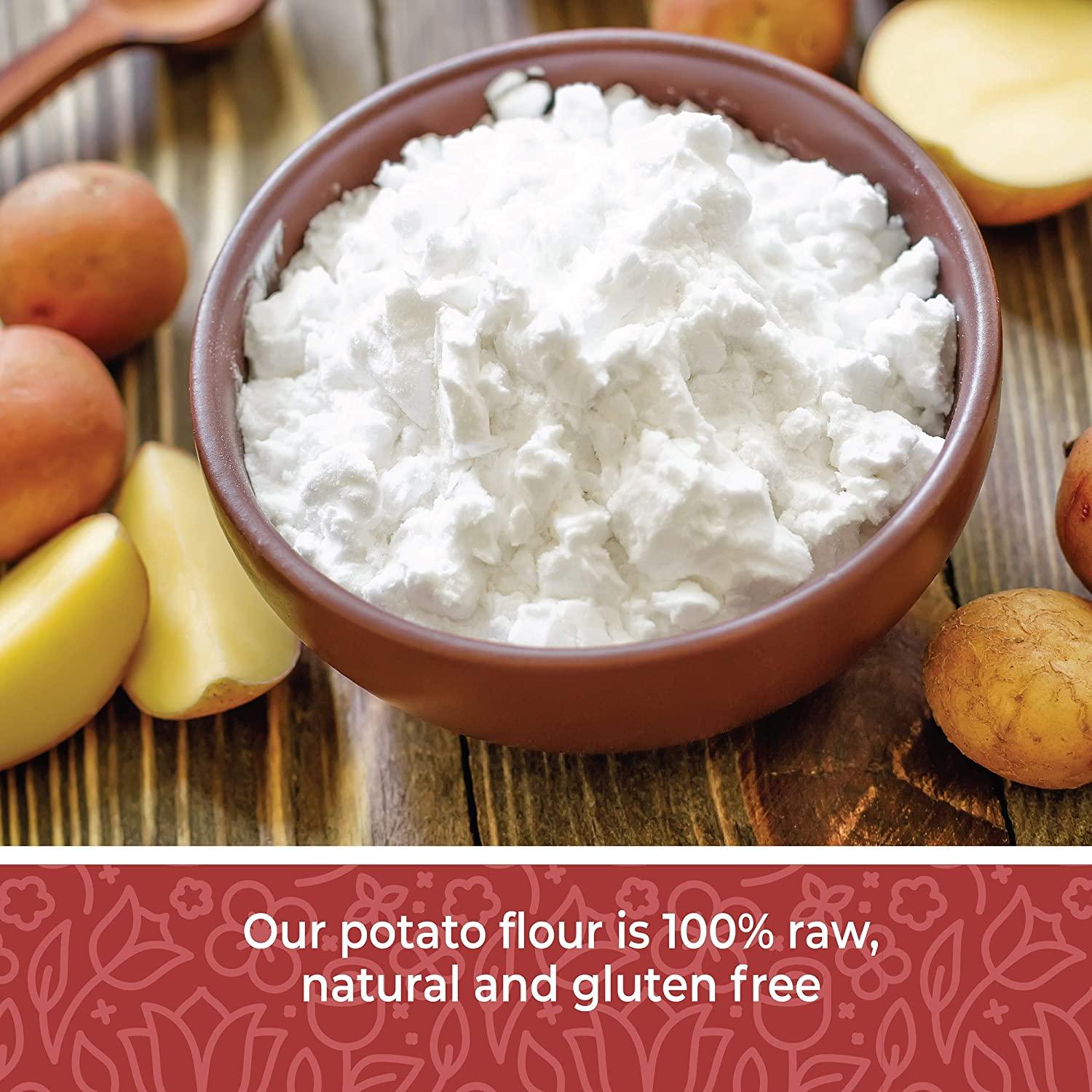 Potato Flour 32oz - Gluten Free Potato Bread Flour Made from Whole ...