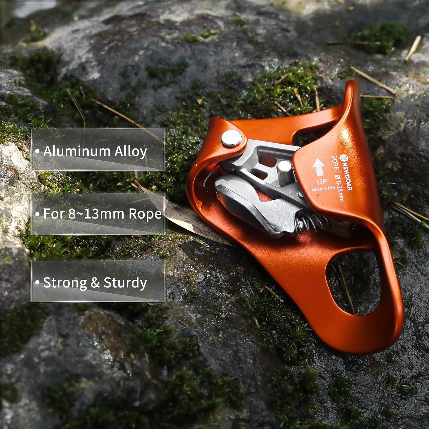 Newdoar CE-Certified Climbing Breast Ascender | Vertical Cable Climbing ...
