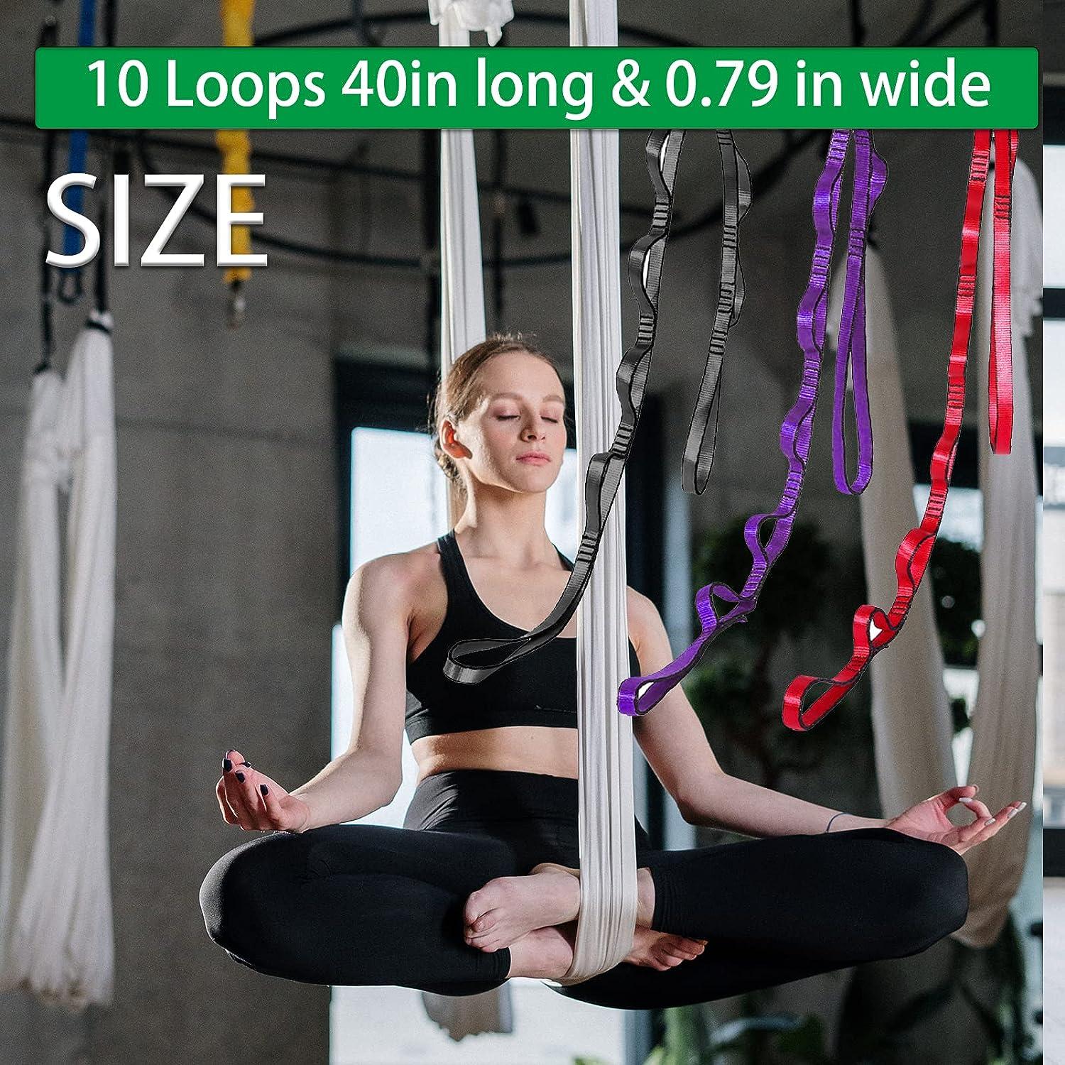 WEBSUKA Aerial Yoga Hammock Daisy Chains Strap - Strong 22kN ...