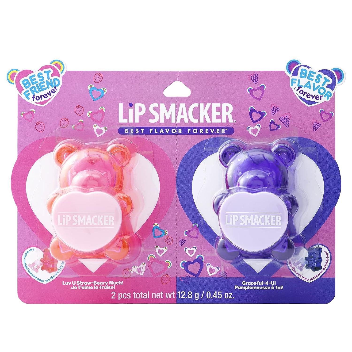 Lip Smacker BFF Sugar Bear Lip Balm Duo in Pink & Purple - Grapeful-4-U ...