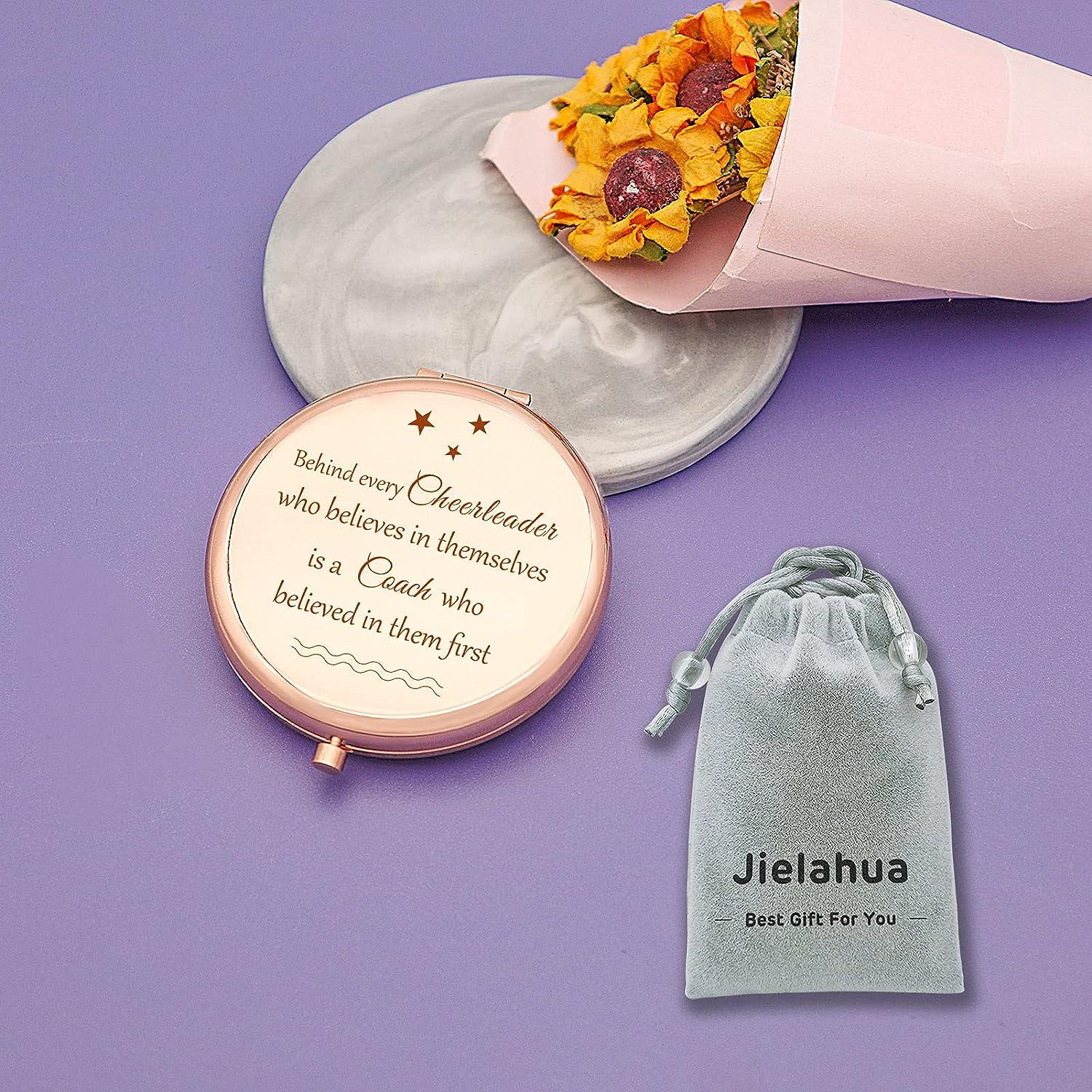 Jielahua Cheer Coach Gift - Rose Gold Compact Mirror for Cheerleading ...
