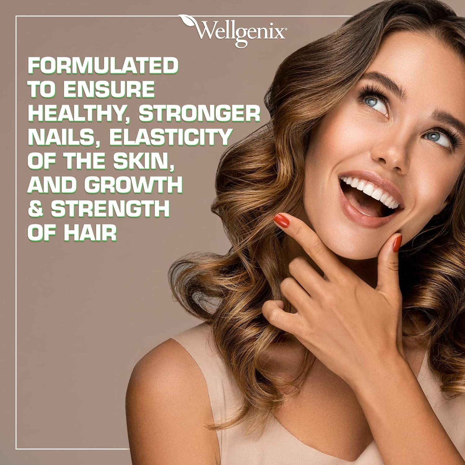 Wellgenix Purvana Max Hair Skin and Nails Vitamin Capsules Double ...