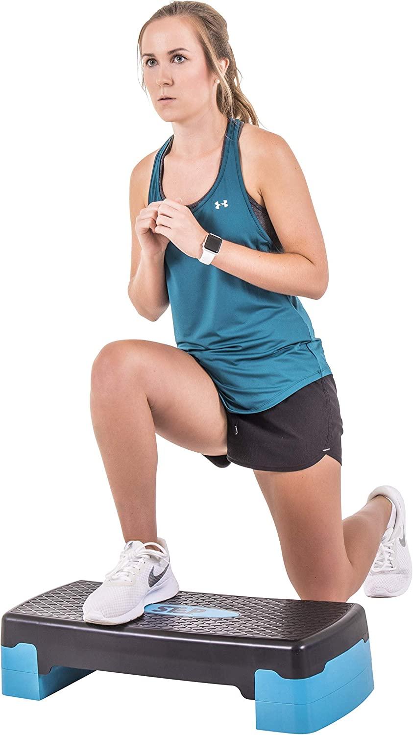 Adjustable Aerobic Step Platform for Cardio & Strength Training - 2 ...