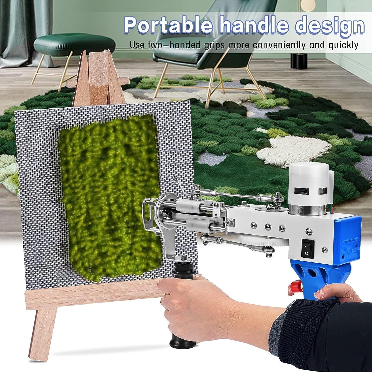 Electric Cut Pile Rug Tufting Gun Kit - 7-21mm Blue | wuyule Rug ...