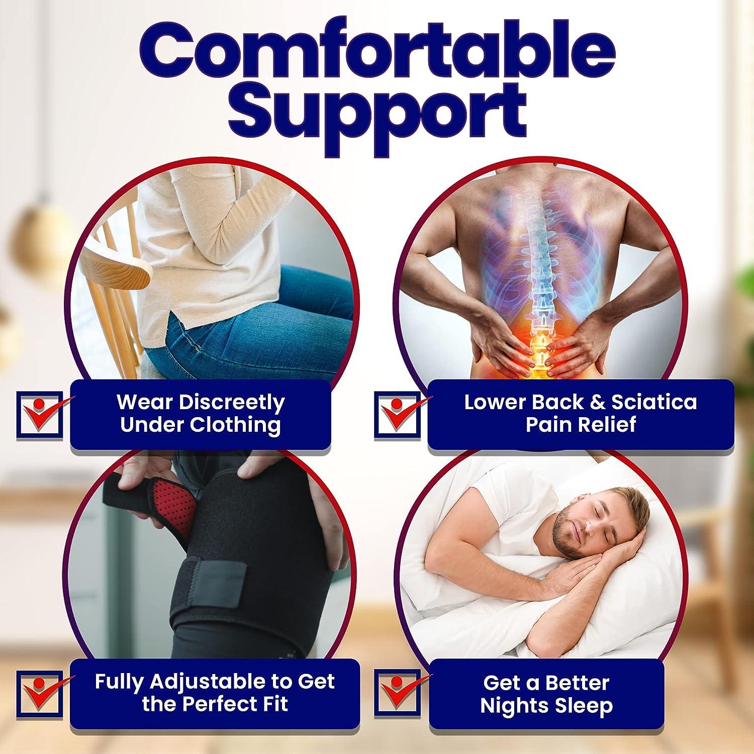 Plus Size Hip Brace Thigh Compression Sleeve for Pain Relief - XL Right ...