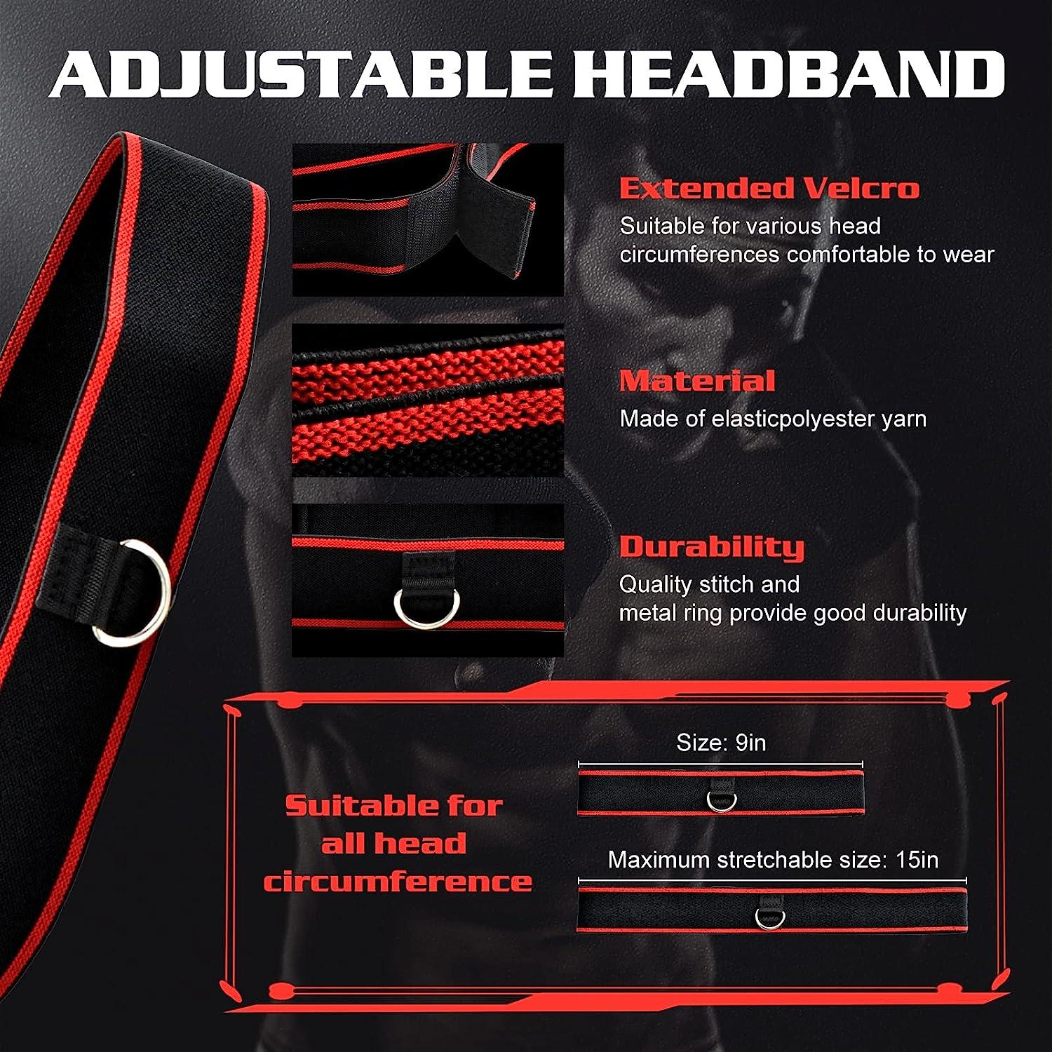 KTEBO Boxing Reflex Ball Headband Set - 4 Boxballen, 2 Adjustable ...