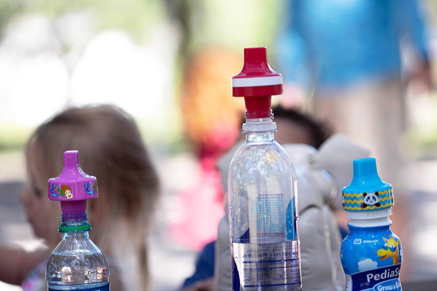 Mermaid Sippy Top Kid Universal Bottle Adapter - 2-Pack Purple With ...