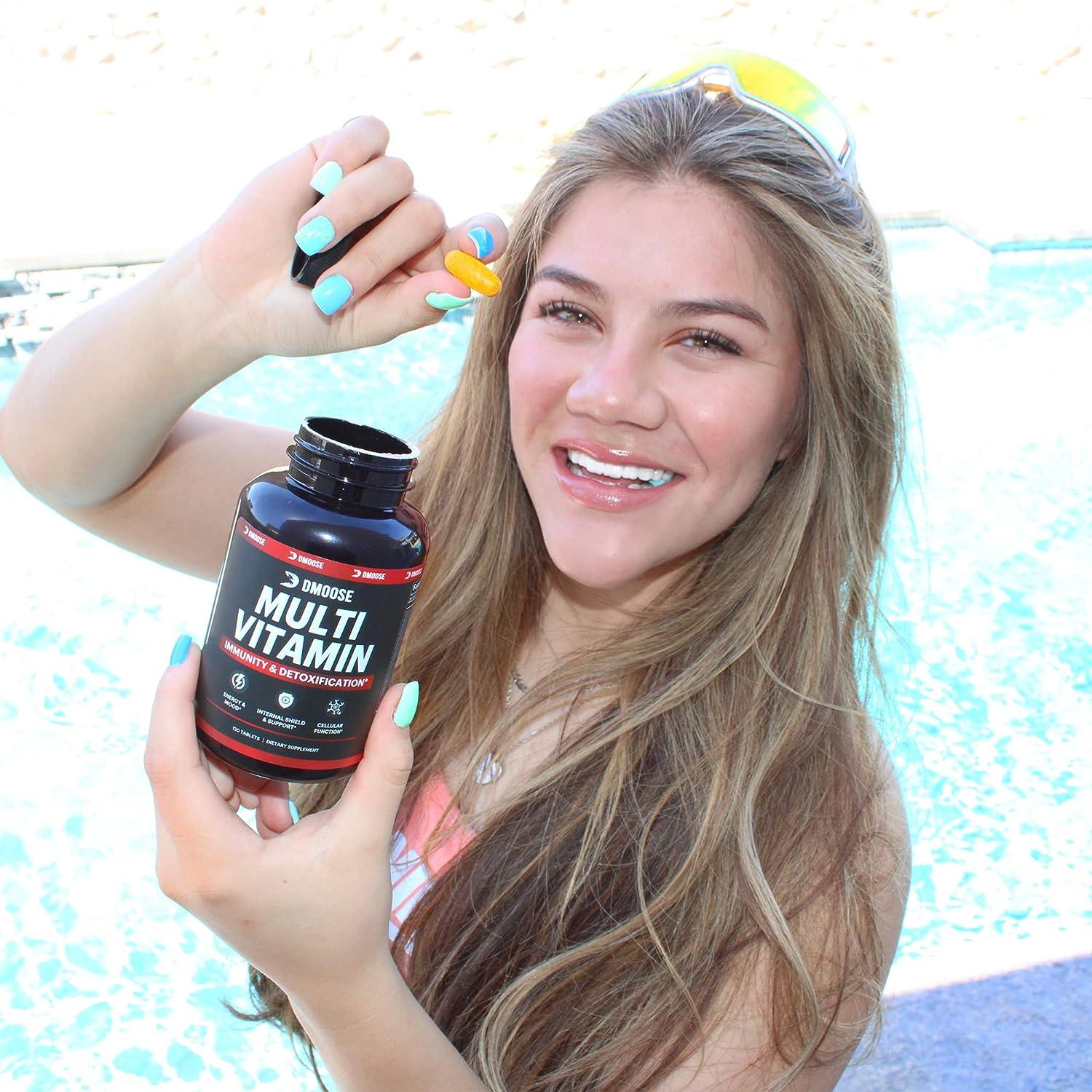 Moose Multivitamin with Vitamin A C E K2, Strontium, Ginger & Garlic ...